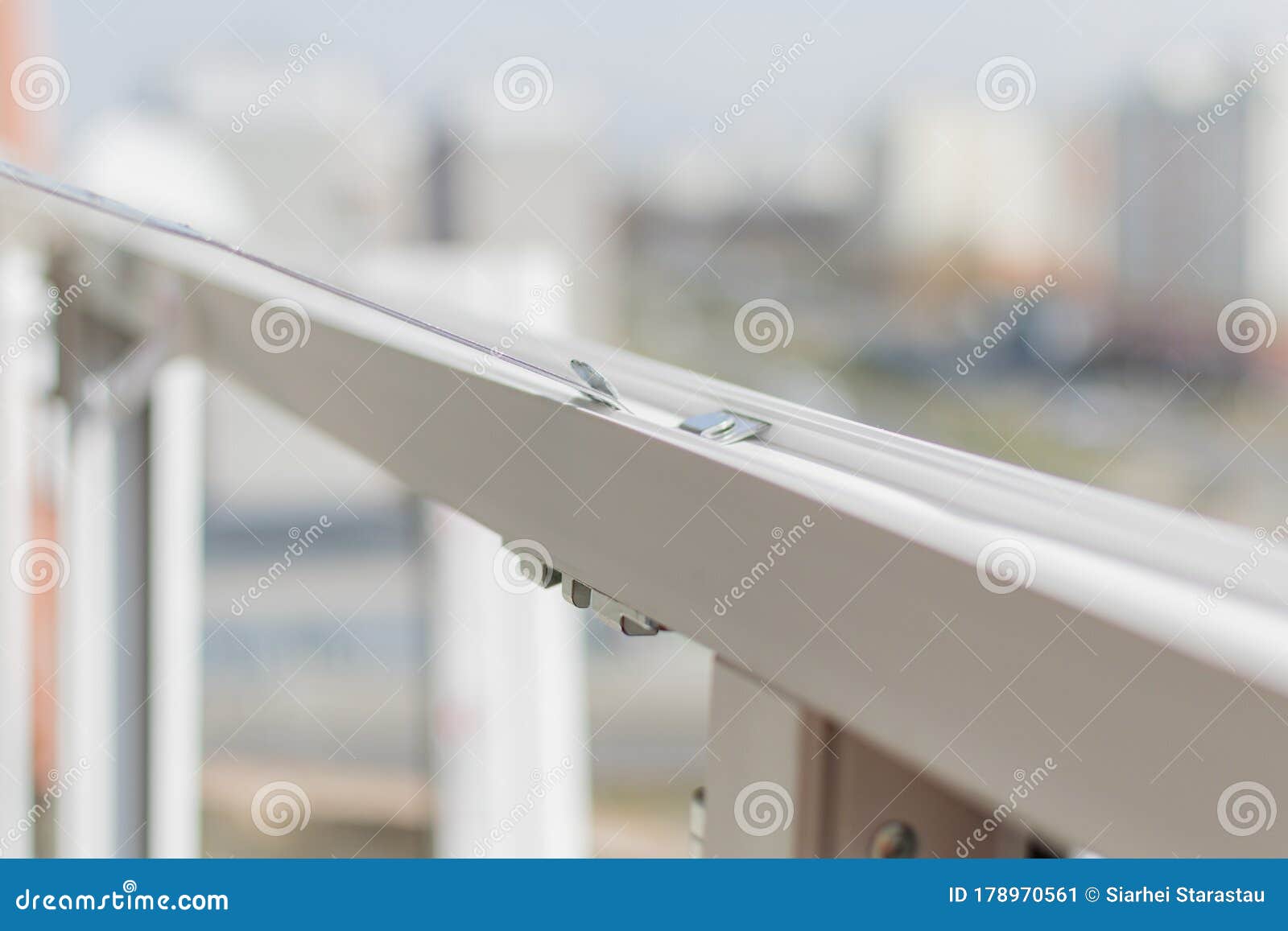 Embedded Plate for Window Installation Stock Image - Image of ...
