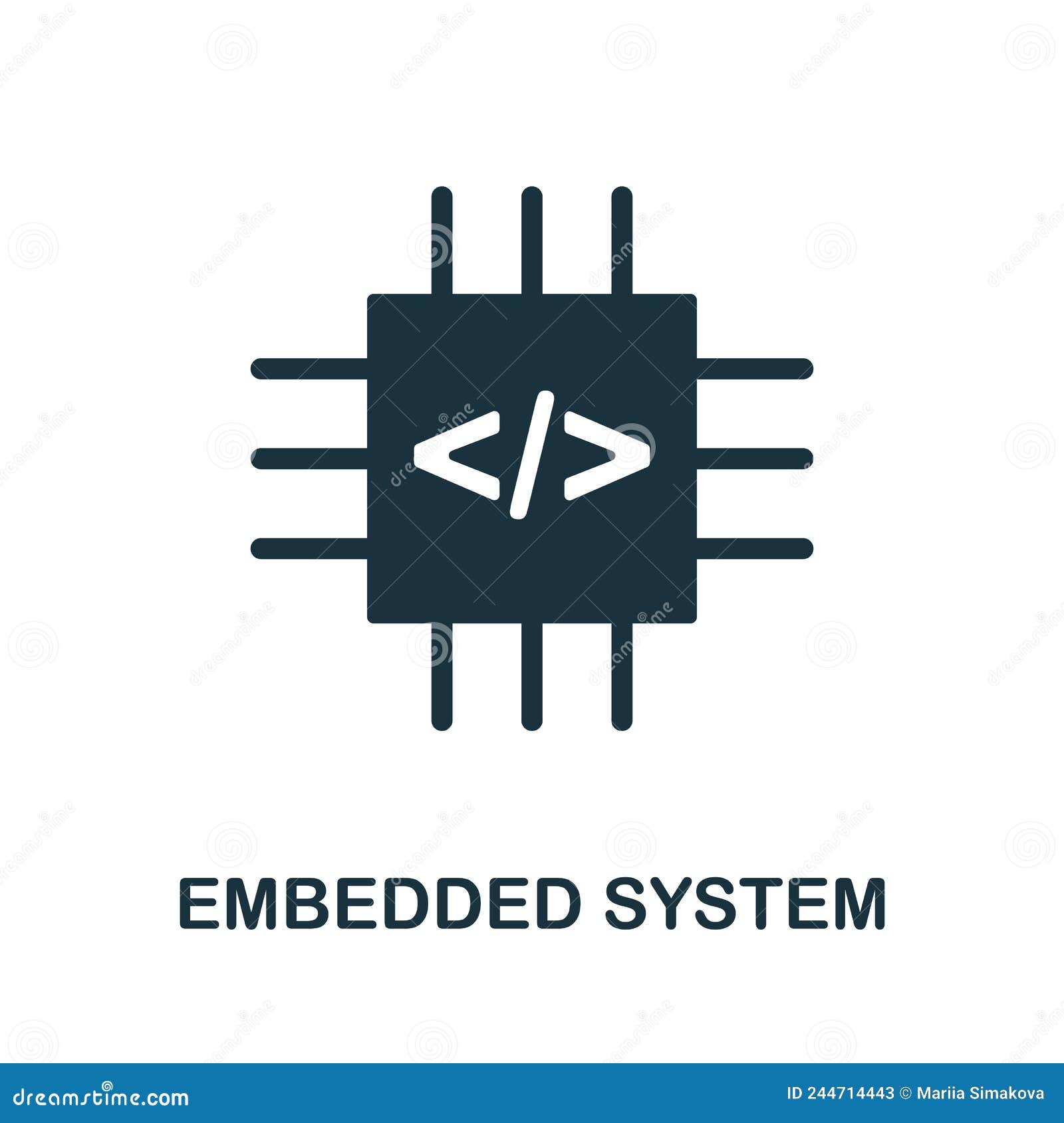 Embedded System Icon From Digitalization Collection. Simple Line ... Embedded System Icon From Digitalization Collection. Simple Line ...