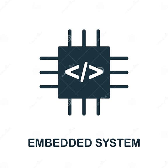 Embedded System Icon. Monochrome Simple Embedded System Icon for ...