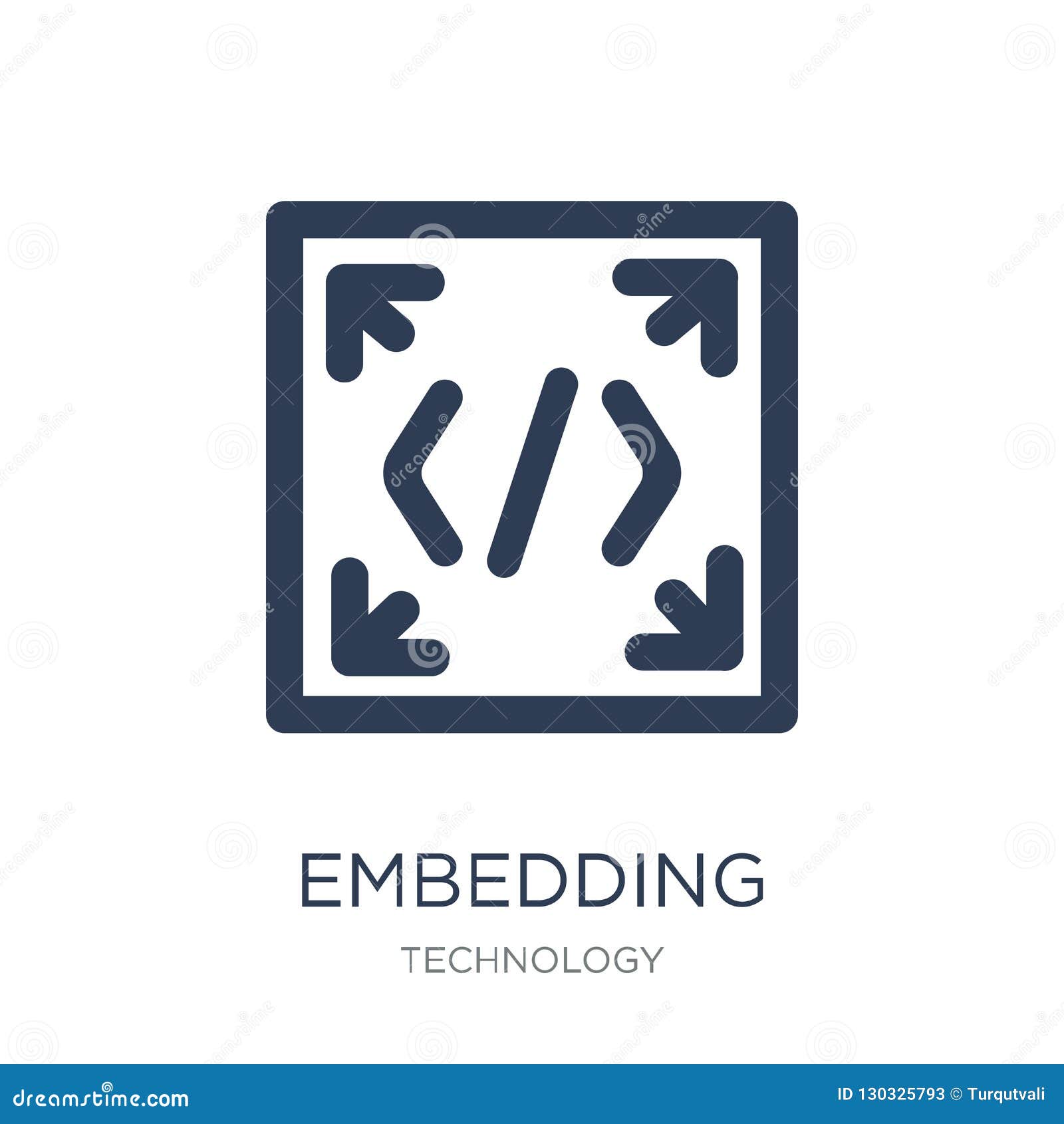 Embedding Icon. Trendy Embedding Logo Concept On White Background From ... Embedding Icon. Trendy Embedding Logo Concept On White Background From ...