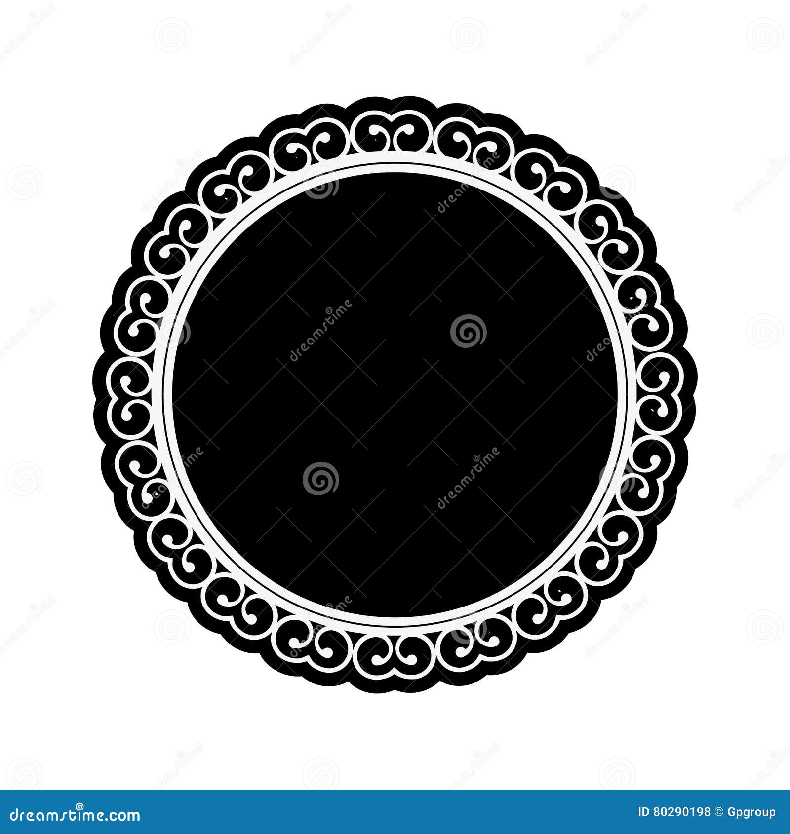 Embellished Emblem Icon Image Stock Vector - Illustration of ribbon ...