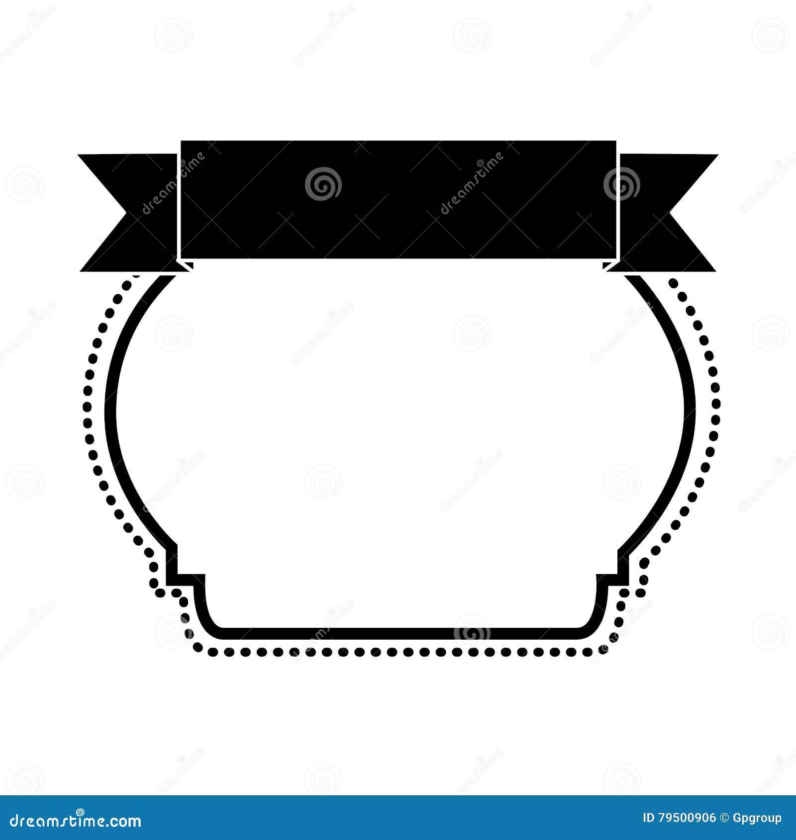 Embellished Emblem or Label Icon Image Stock Vector - Illustration of ...