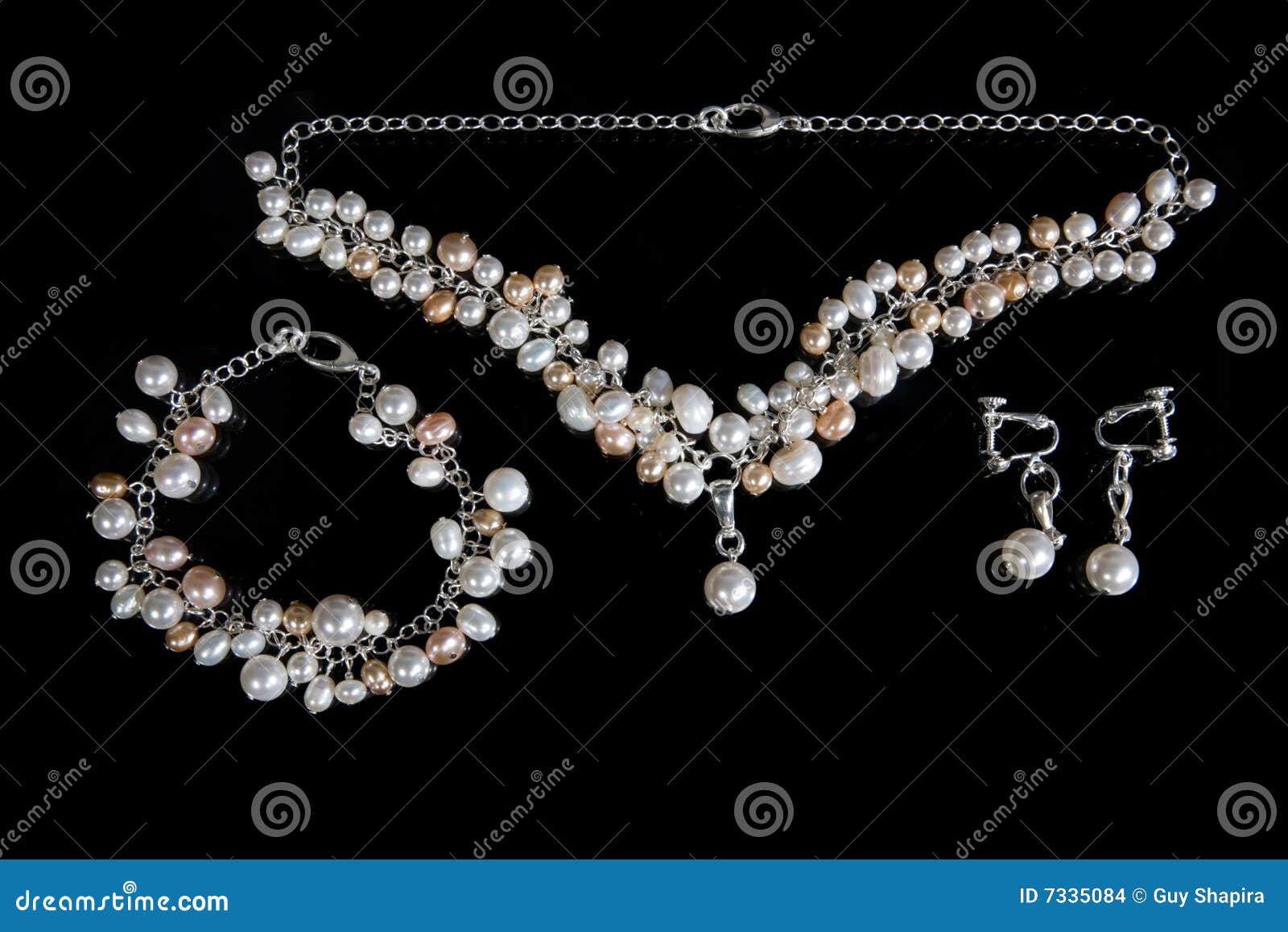 Embellishment from Handmade Pearl Stock Photo - Image of realistic ...