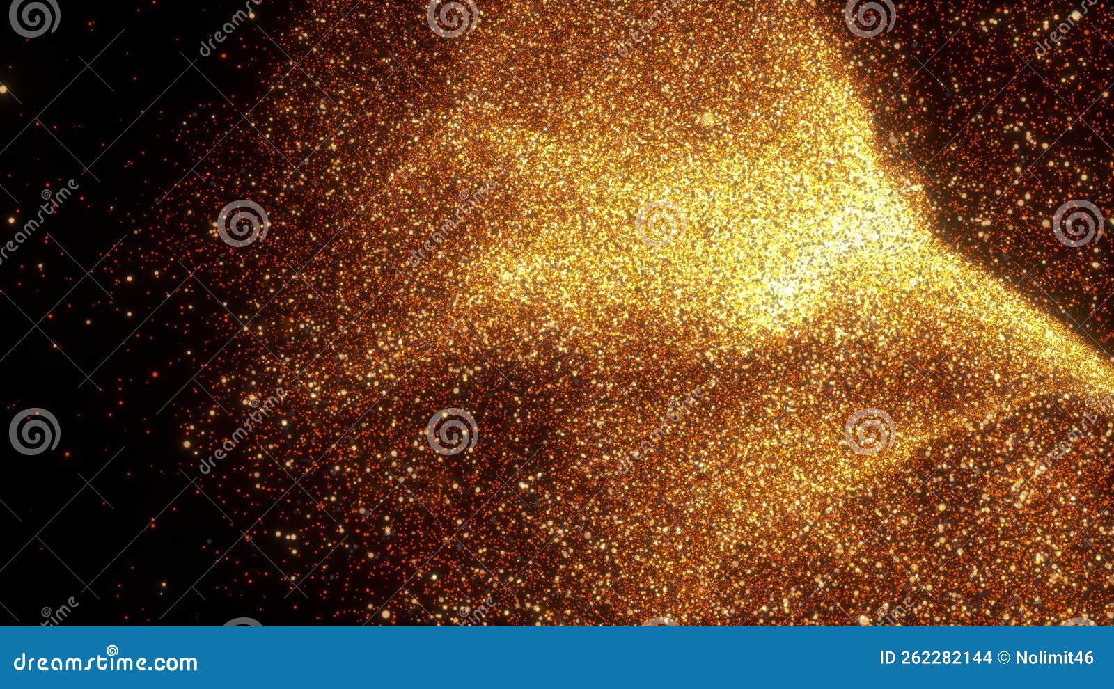 Ember gold particles stock illustration. Illustration of glittering ...