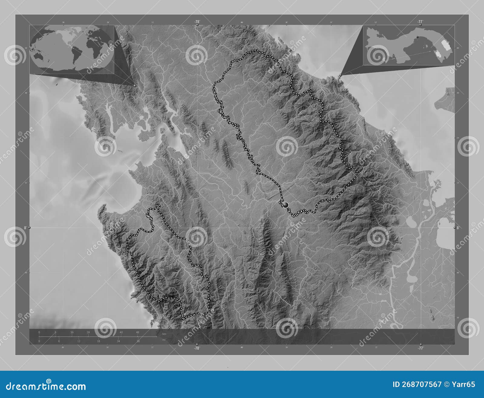 Embera, Panama. Grayscale. Capital Stock Illustration - Illustration of ...
