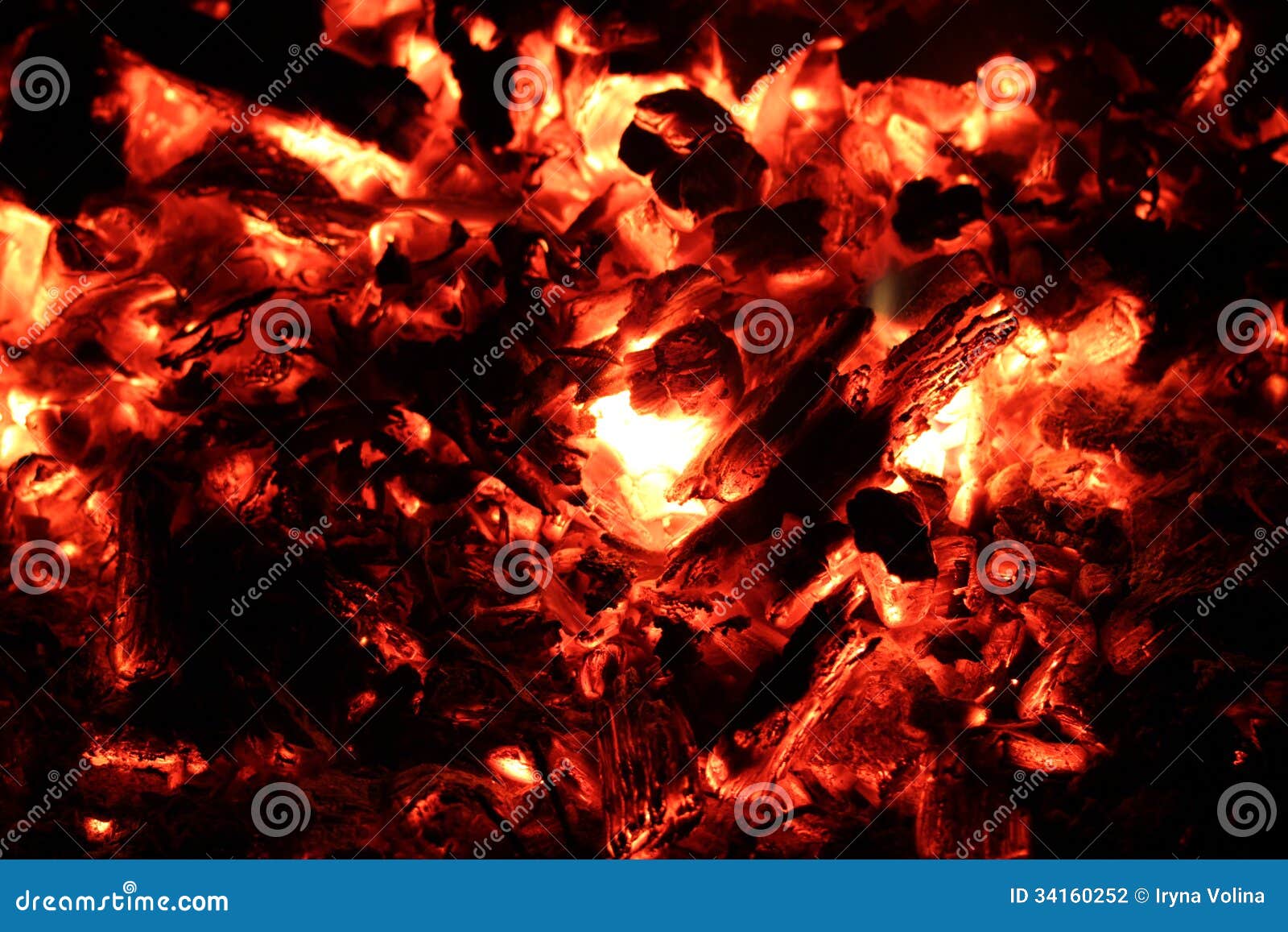 Embers stock photo. Image of closeup, night, danger, bonfire - 34160252