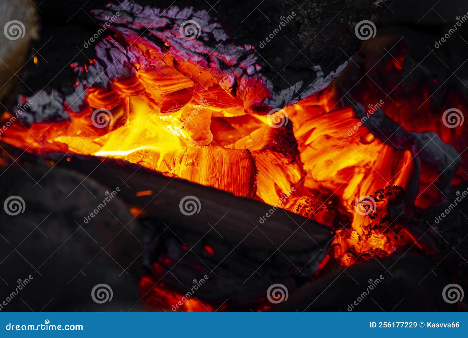 Embers, Fire, Flame, Hearth. the Concept of Wood-burning Heating ...