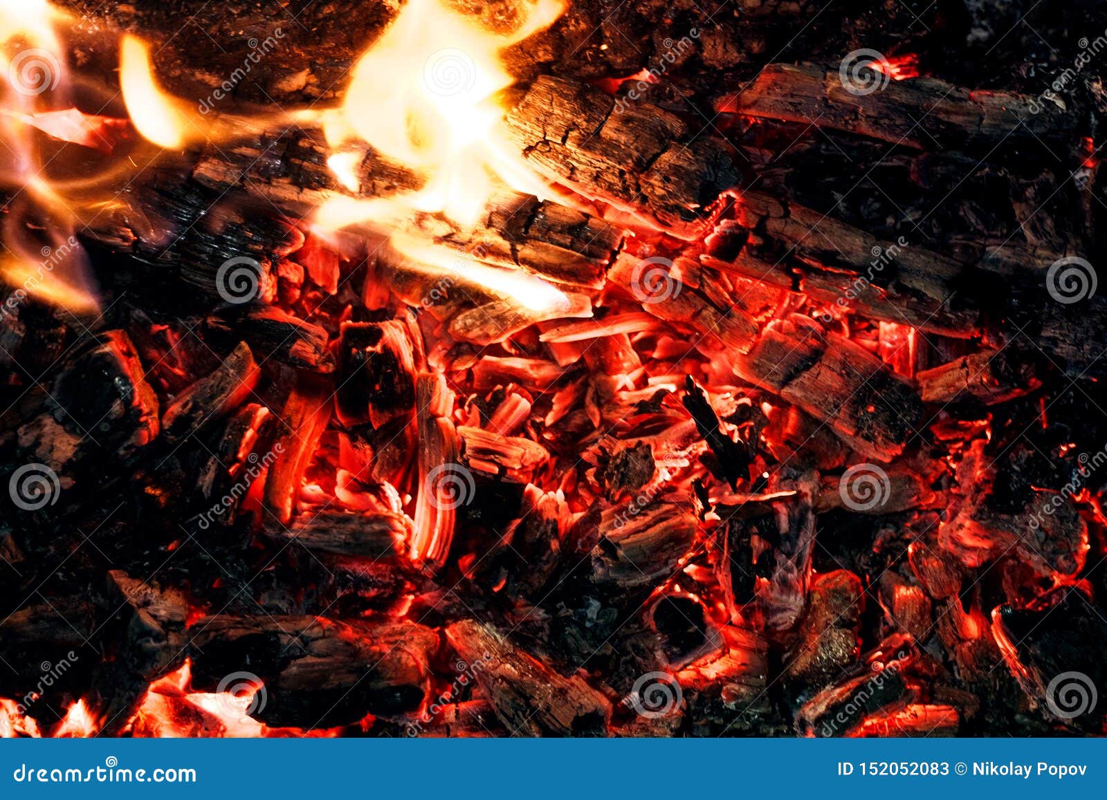 Embers stock image. Image of close, flame, colors, flammable - 152052083