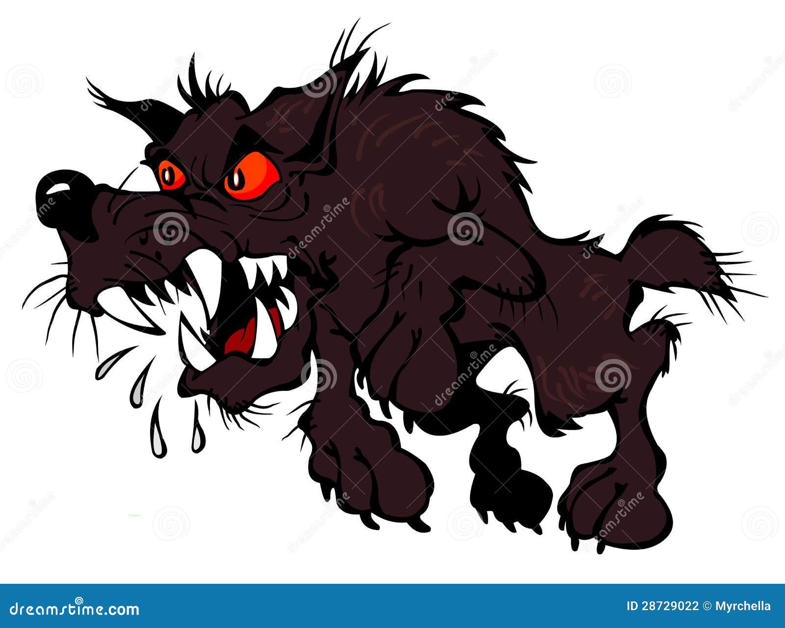 Embittered brown dog stock vector. Illustration of fear - 28729022