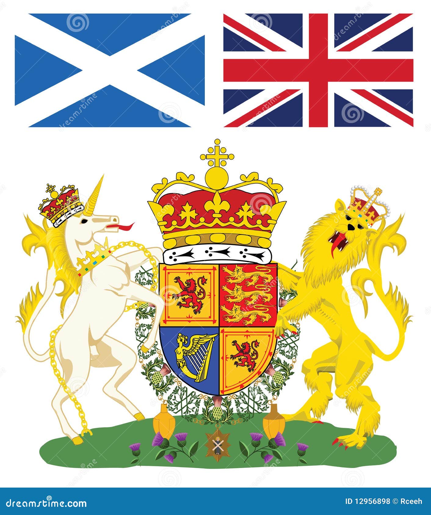 Emblème de l'Ecosse illustration de vecteur. Illustration du plot ...