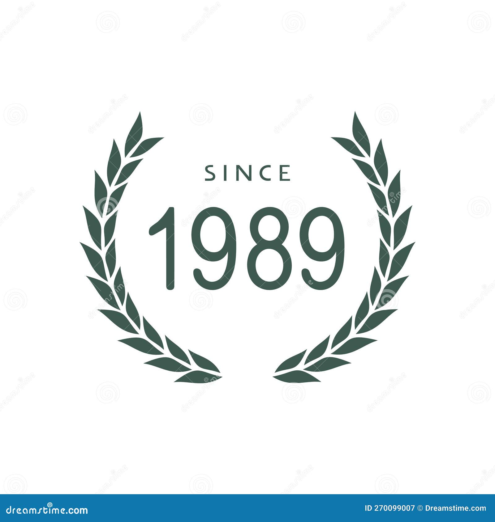 Since 1989 Emblem Cartoon Vector | CartoonDealer.com #270099007