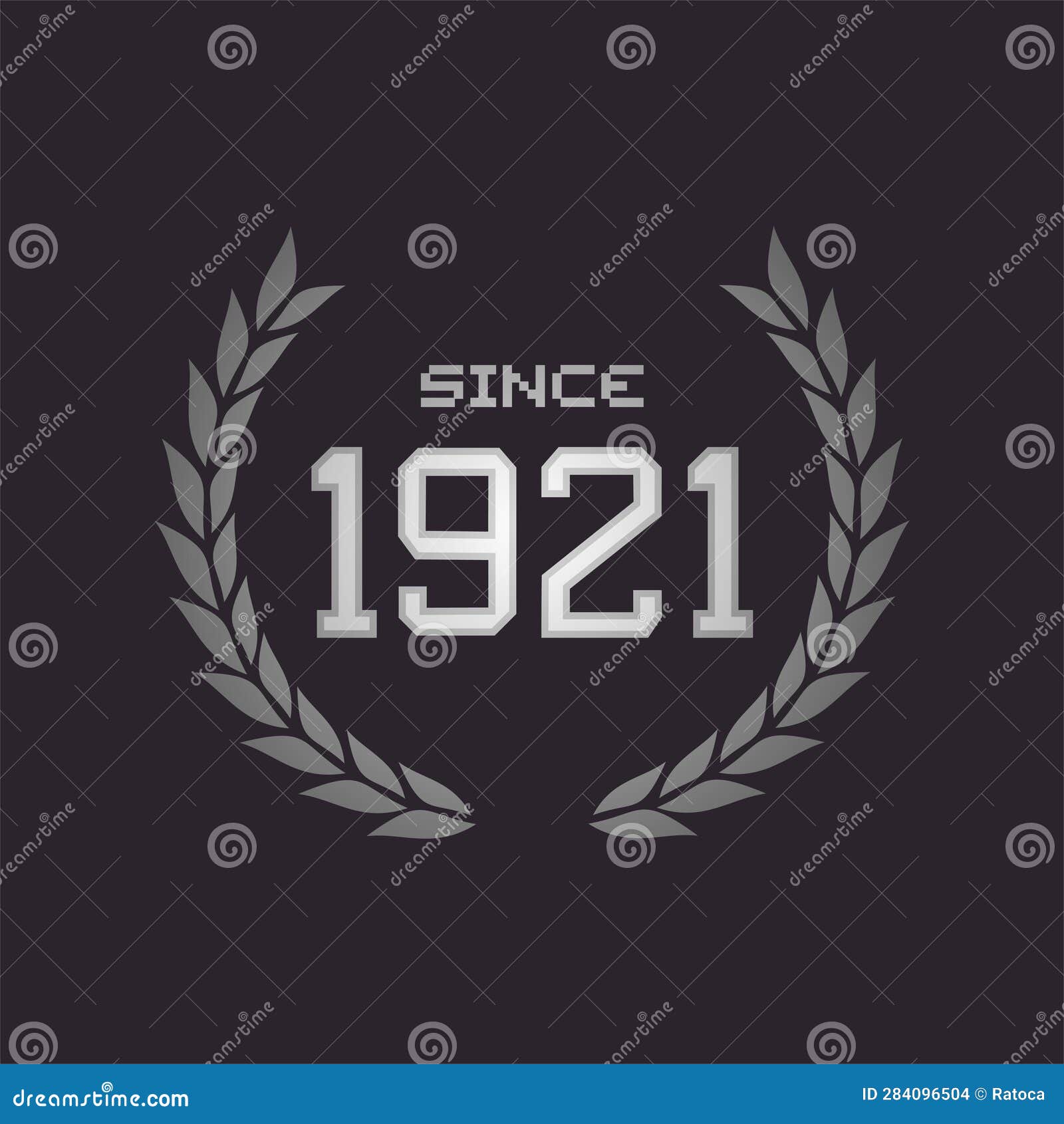 Since 1921 Emblem Vector Illustration | CartoonDealer.com #284096504