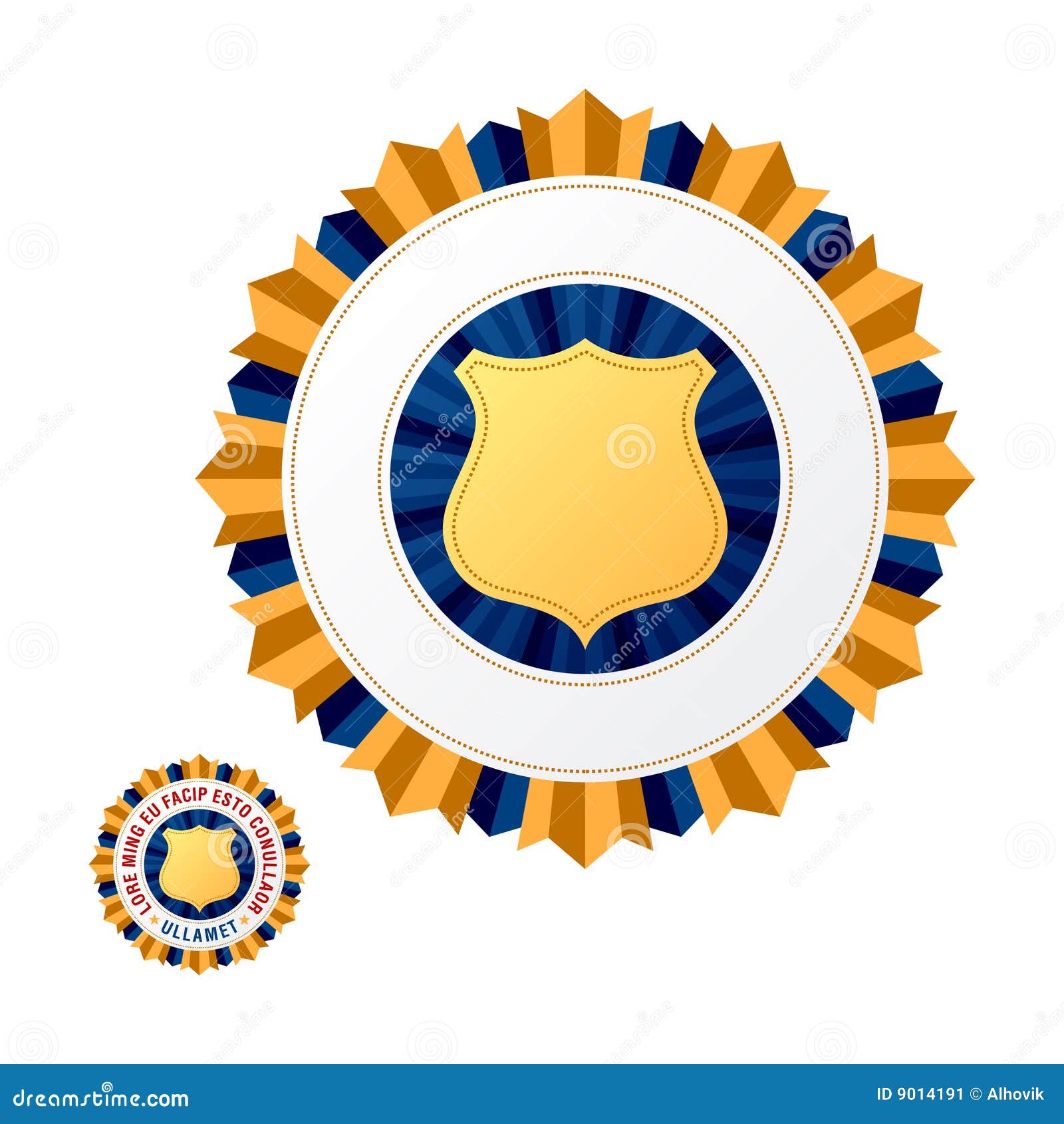 Emblem stock vector. Illustration of heraldic, blazonry - 9014191