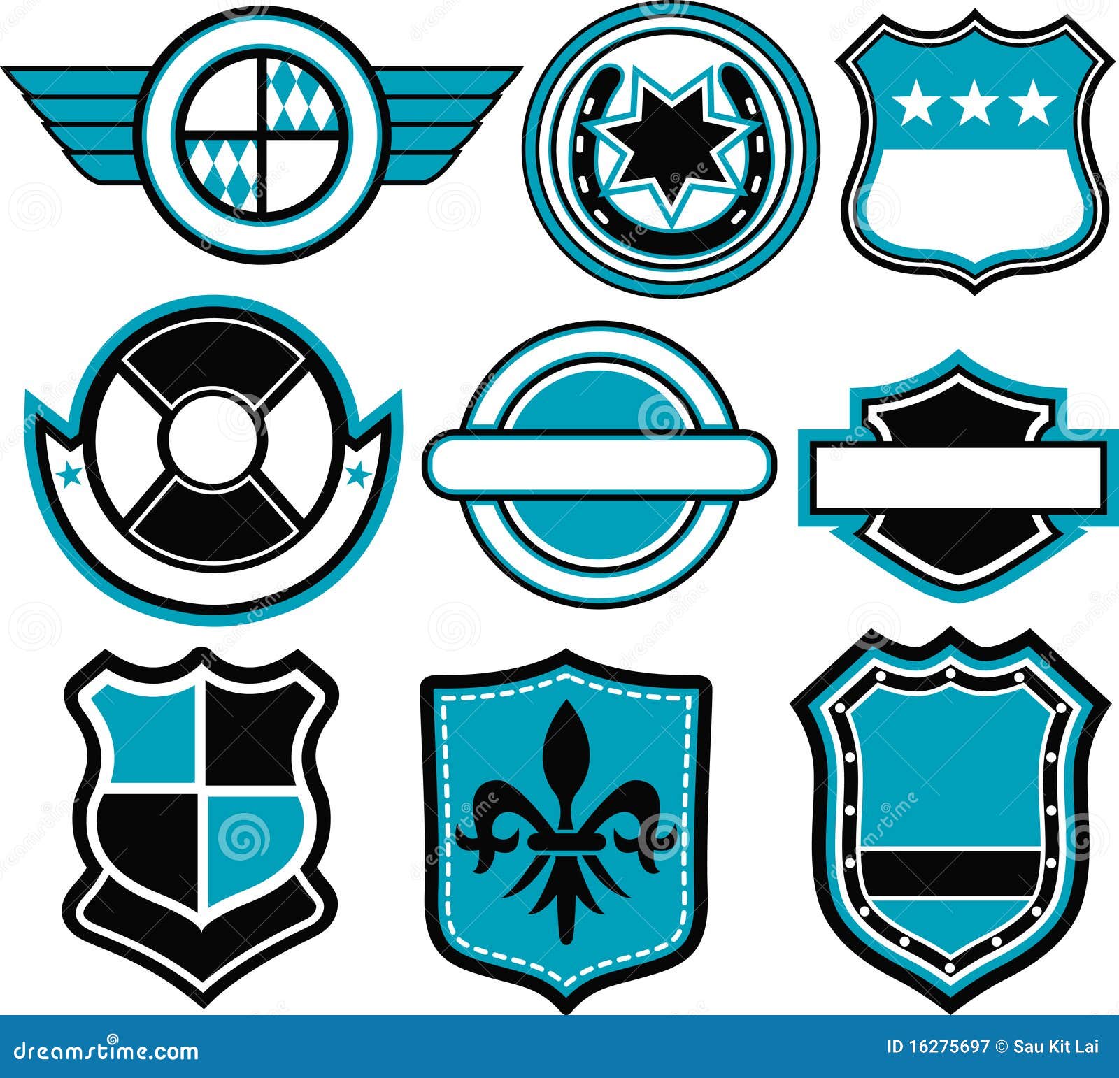 Emblem badge design stock illustration. Illustration of laurels - 16275697
