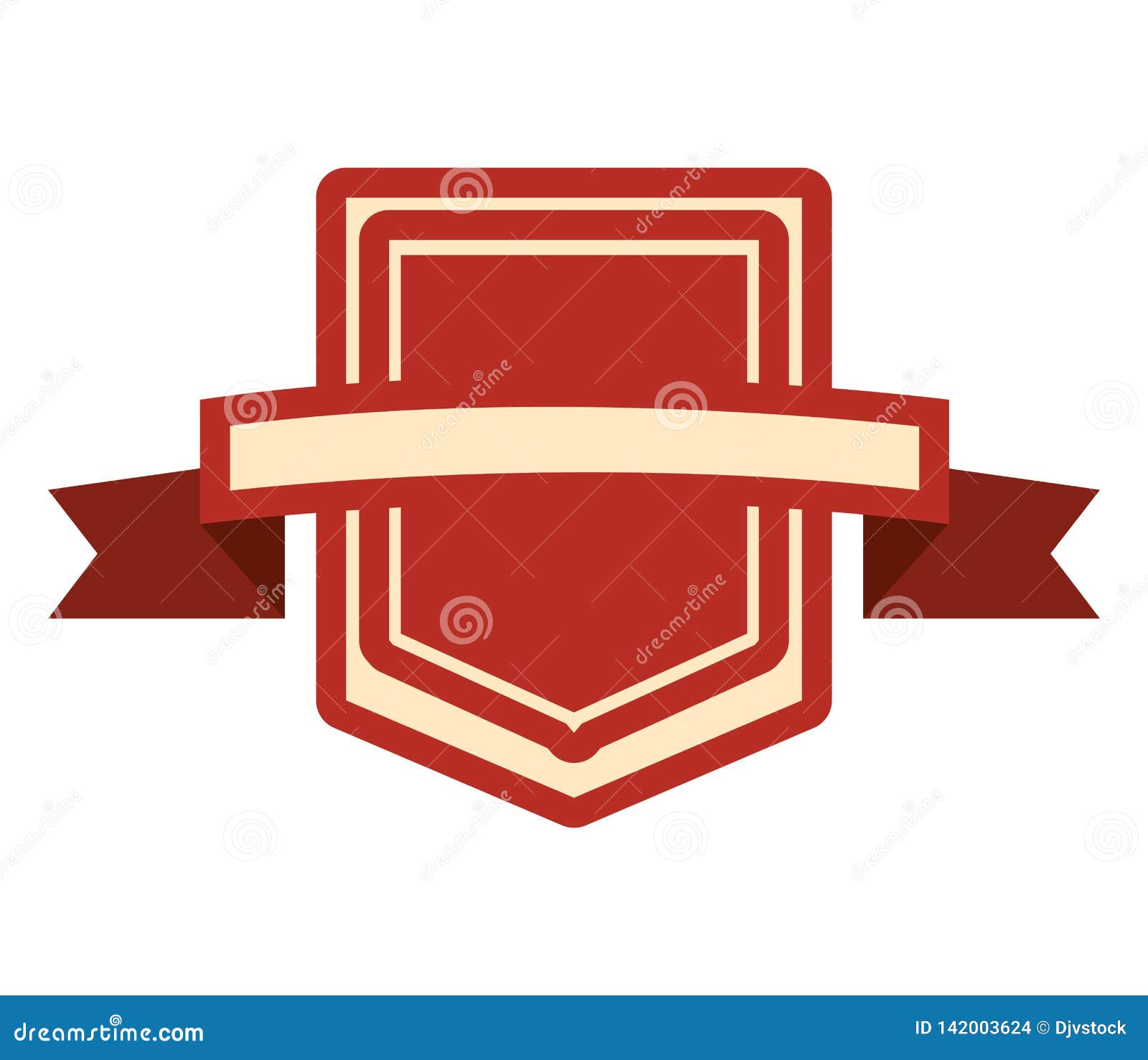 Emblem Badge Empty Template Stock Vector - Illustration of isolated ...