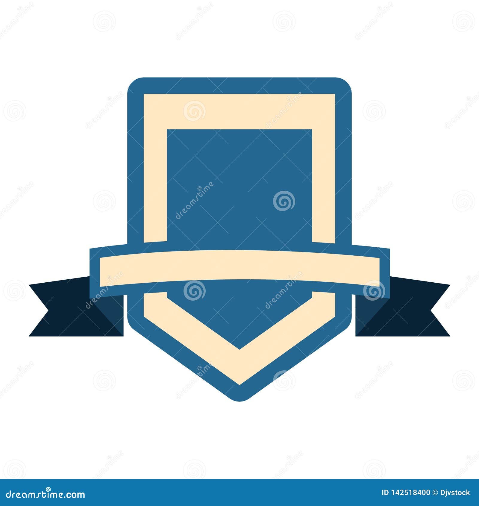 Emblem Badge Empty Template Stock Vector - Illustration of background ...