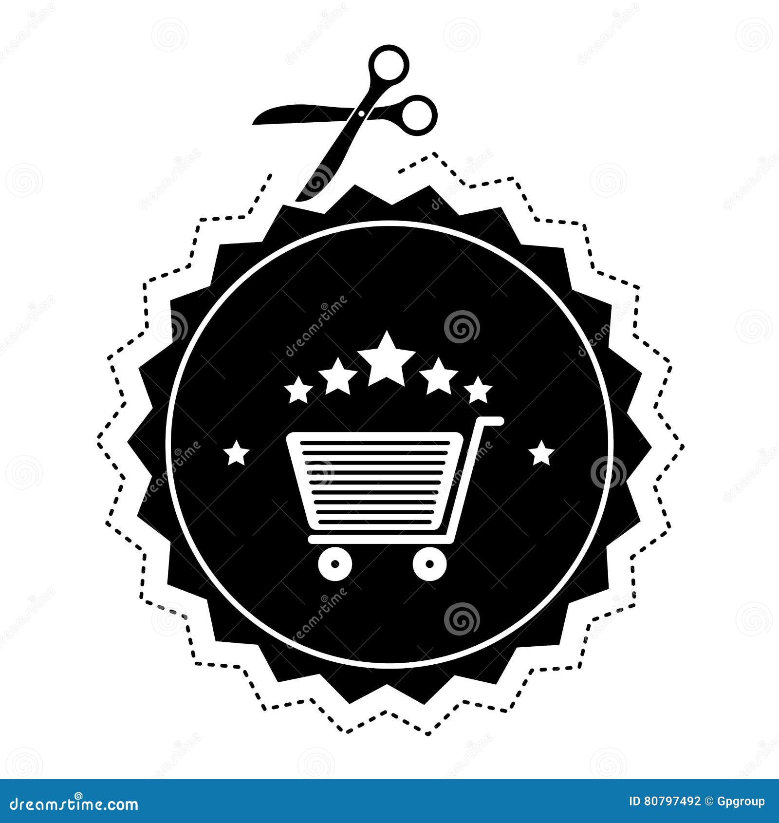 Emblem or badge icon image stock vector. Illustration of retro - 80797492