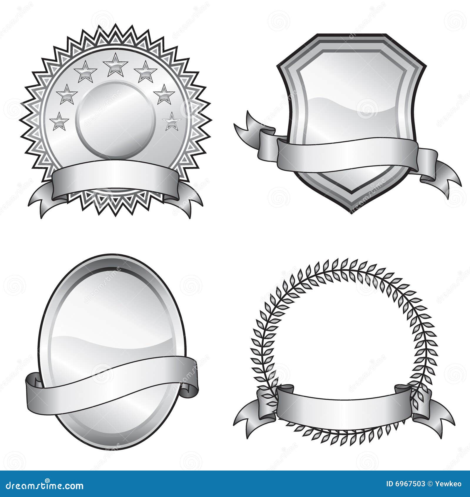 Emblem Badges stock vector. Illustration of black, grey - 6967503