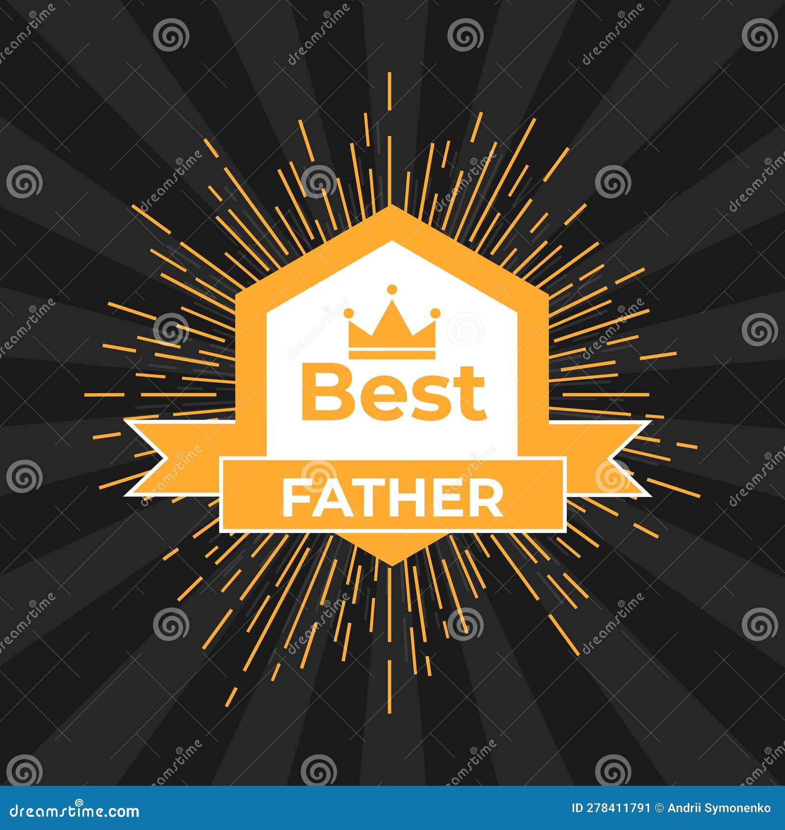Emblem for Best Family. Best Father Stock Vector - Illustration of ...
