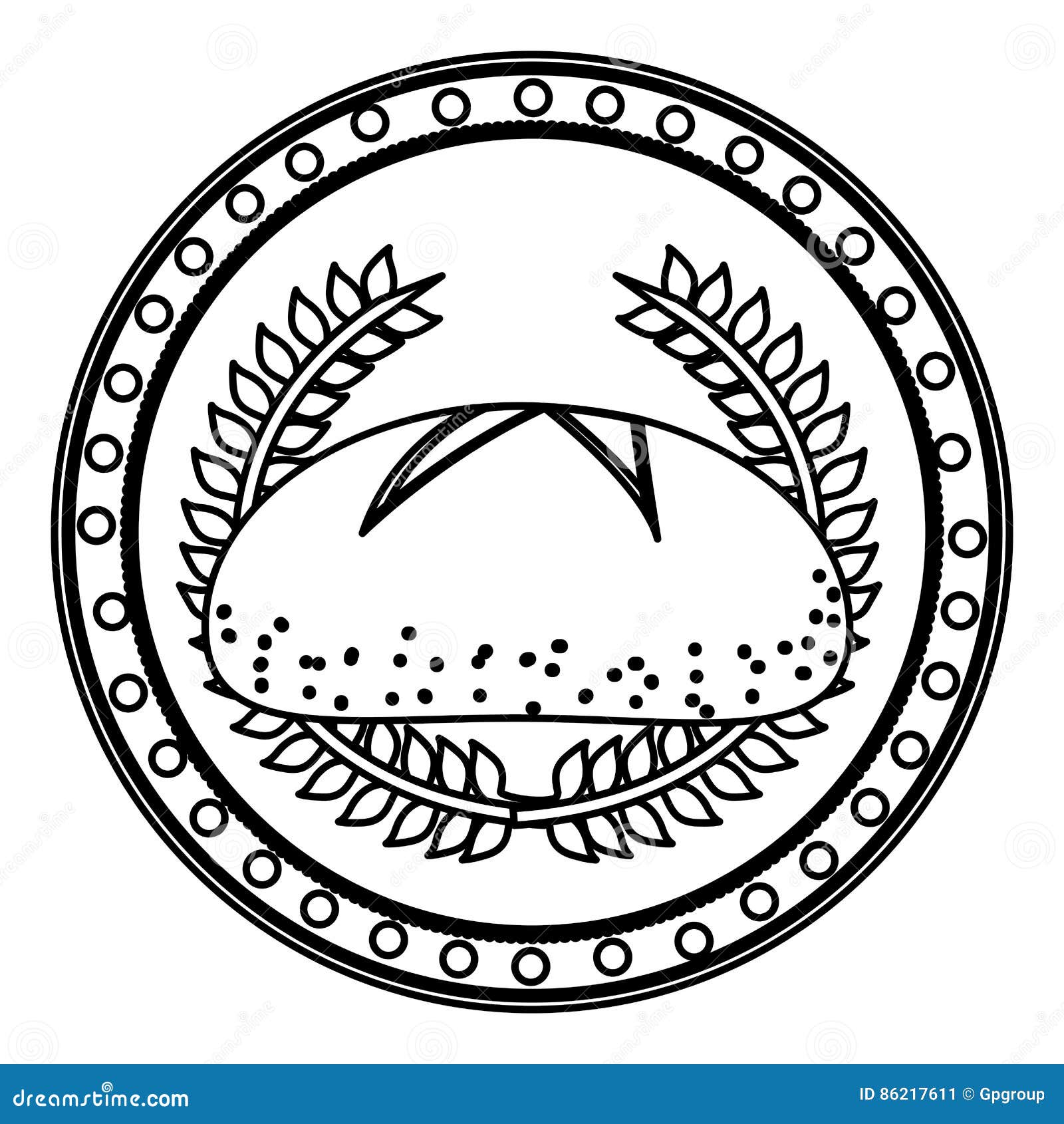 Emblem breads symbol icon stock illustration. Illustration of design ...
