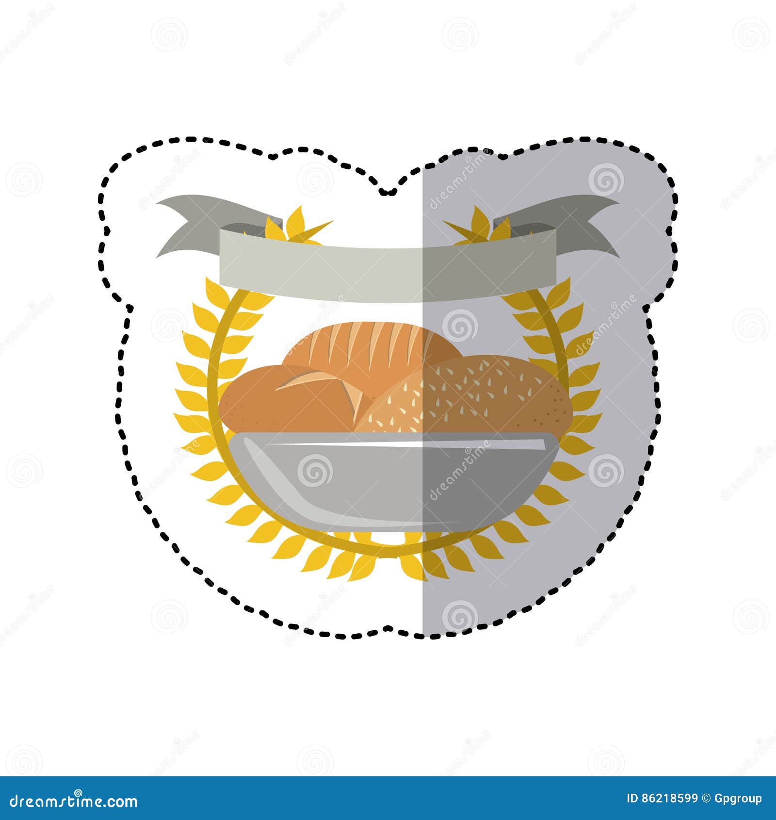 Emblem breads symbol icon stock illustration. Illustration of bake ...