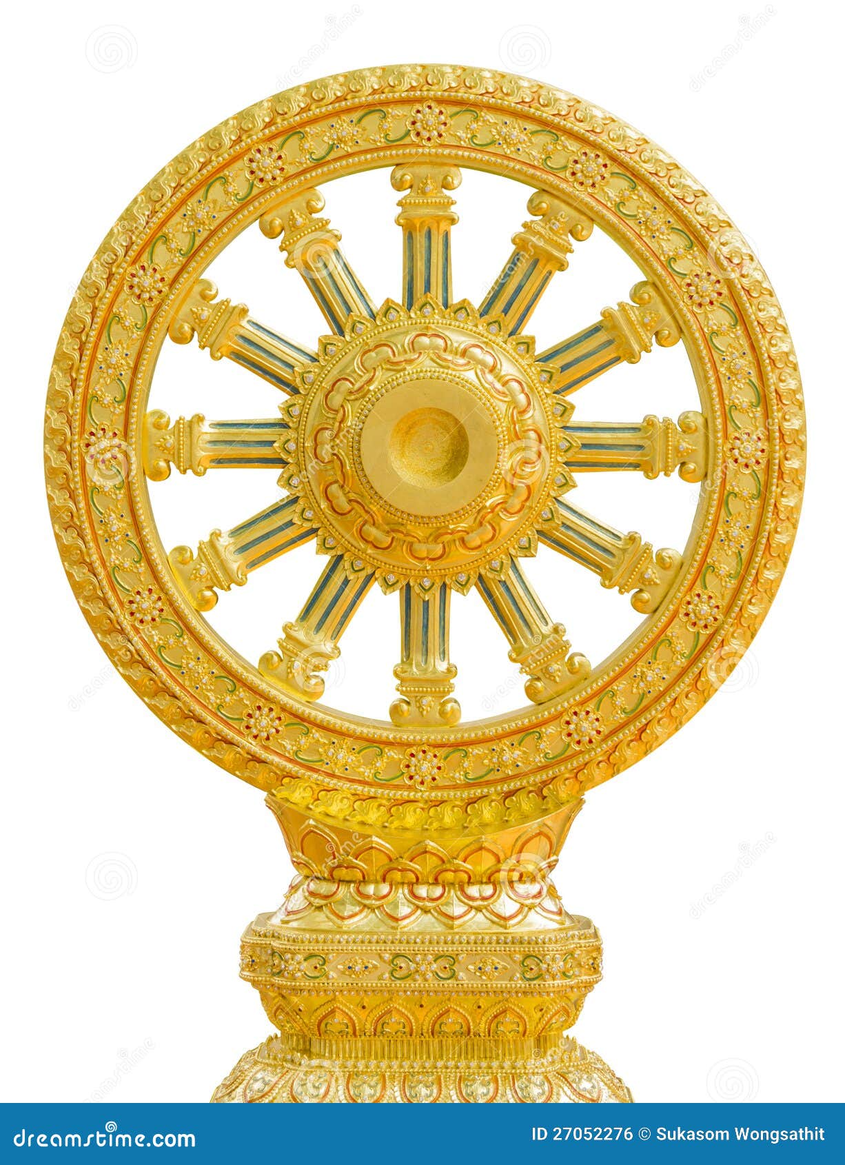 Emblem Of Buddhism Royalty Free Stock Image - Image: 27052276