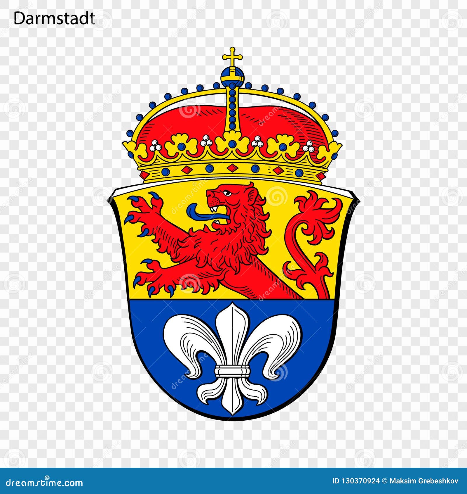 Emblem of City of Germany stock illustration. Illustration of crown ...