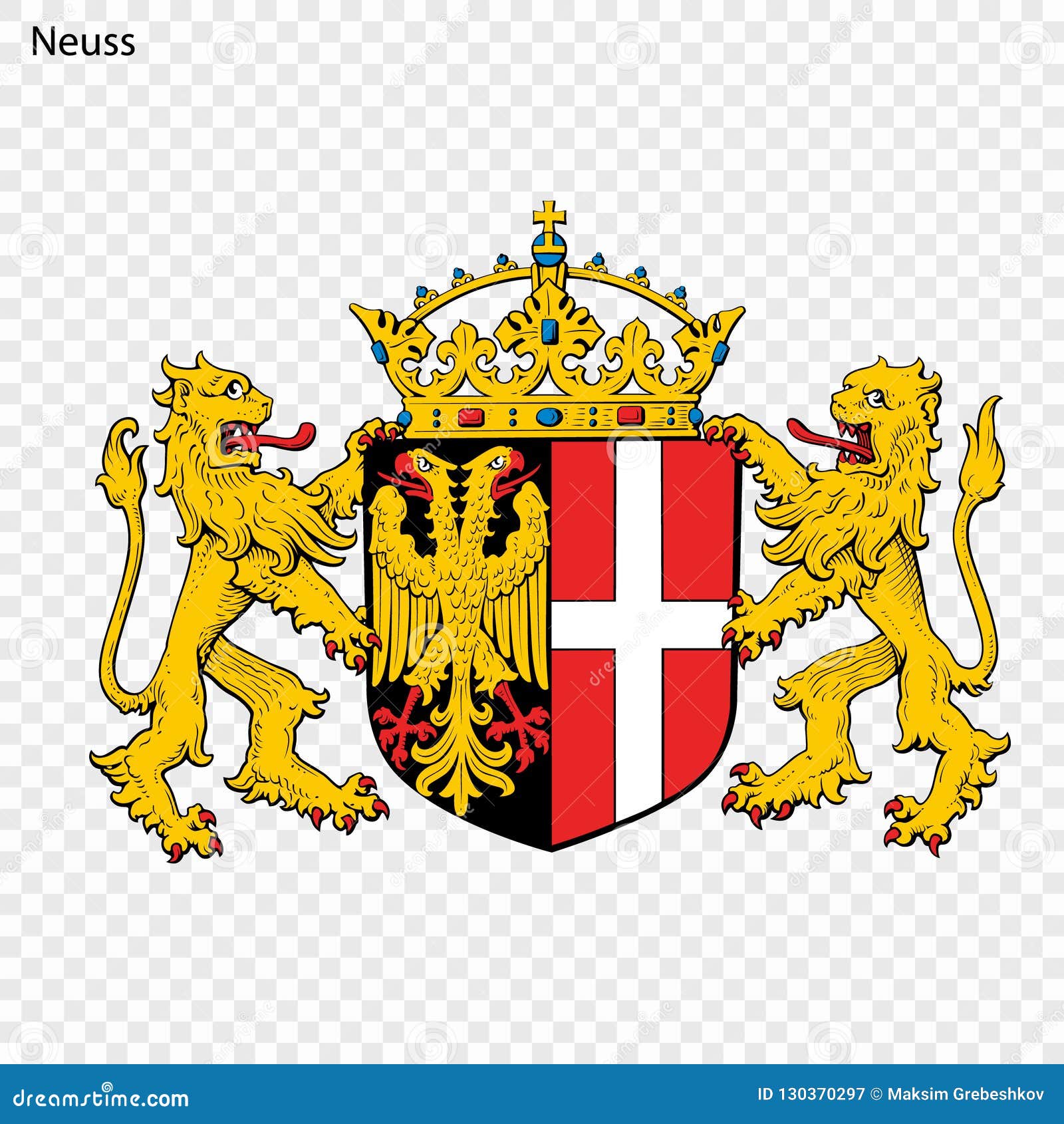 Emblem of City of Germany stock illustration. Illustration of arms ...