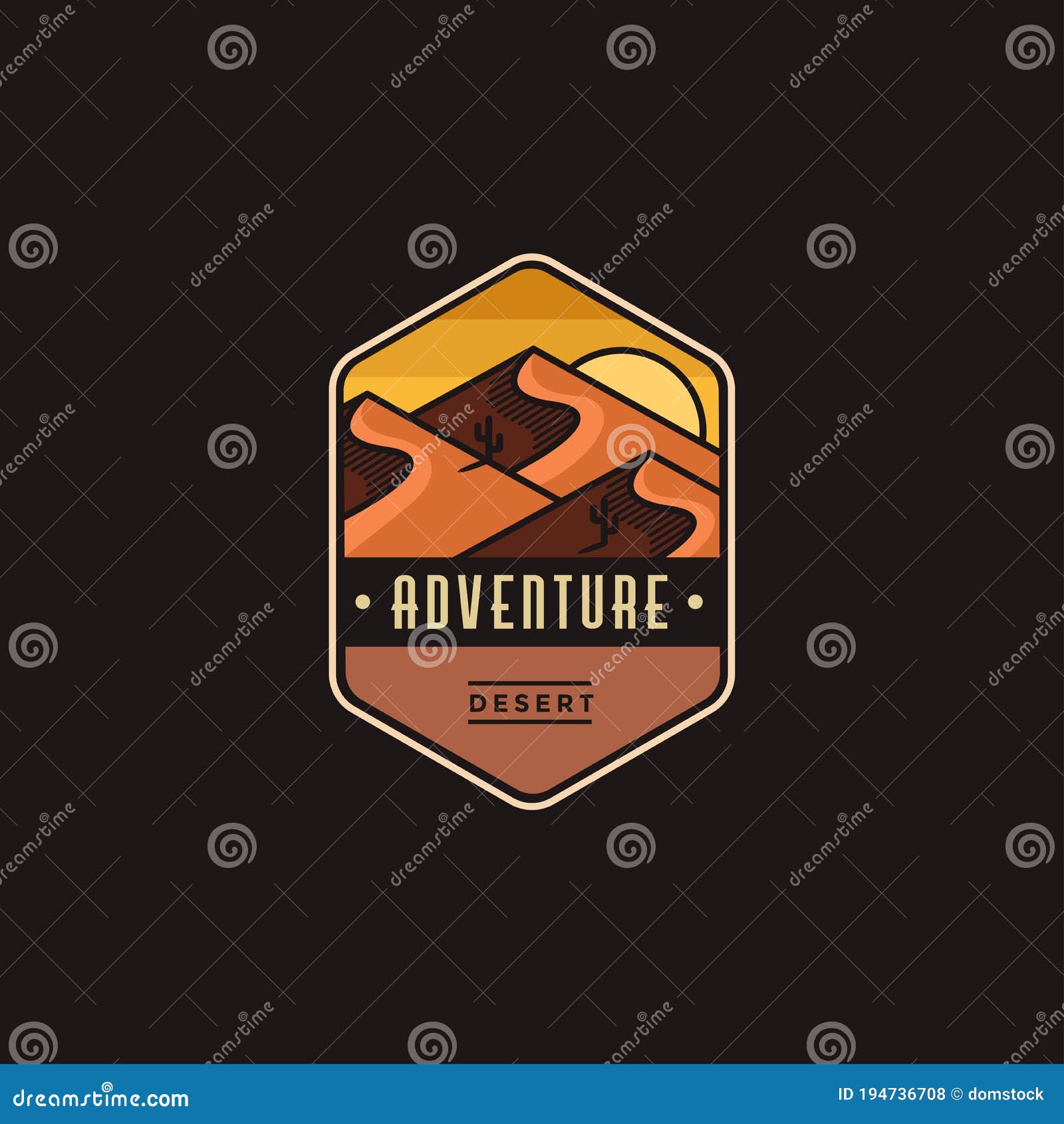 Landscape Adventure Mountain Logo Graphic Vector Stock. Outdoor Peak ...