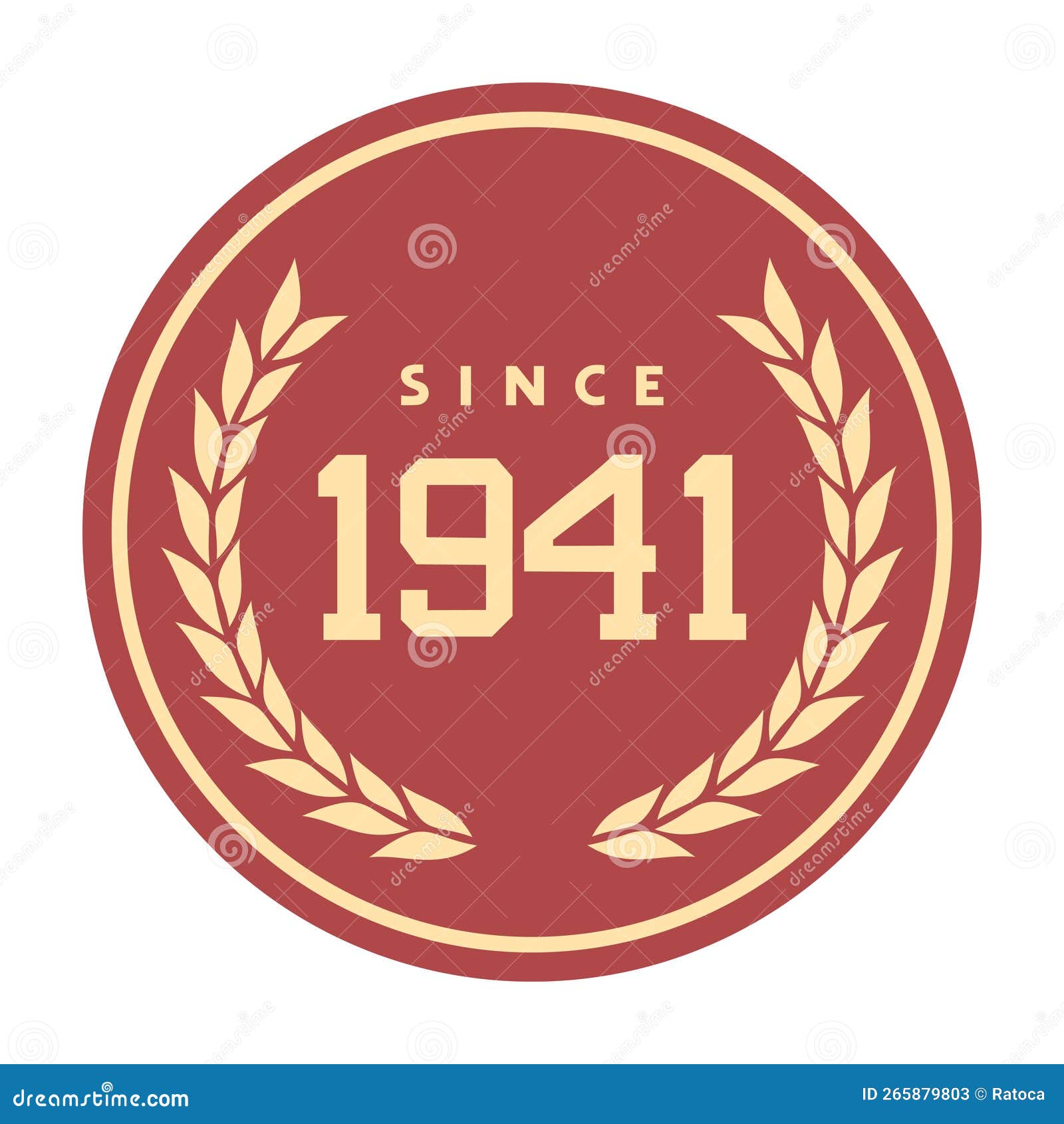 Since 1941 emblem design stock vector. Illustration of celebrate ...