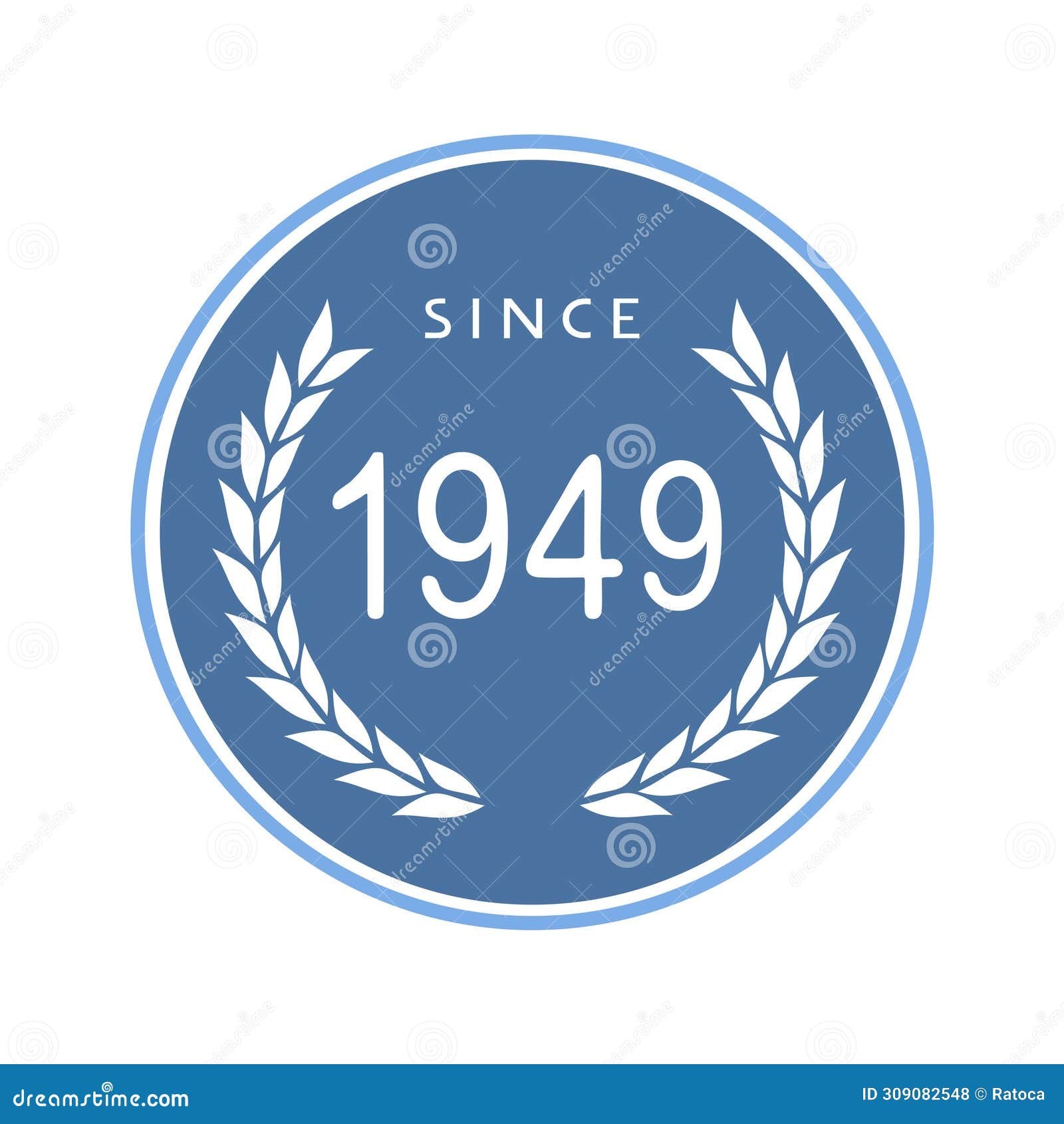 Since 1949 Emblem Design Vector Illustration | CartoonDealer.com #309082542