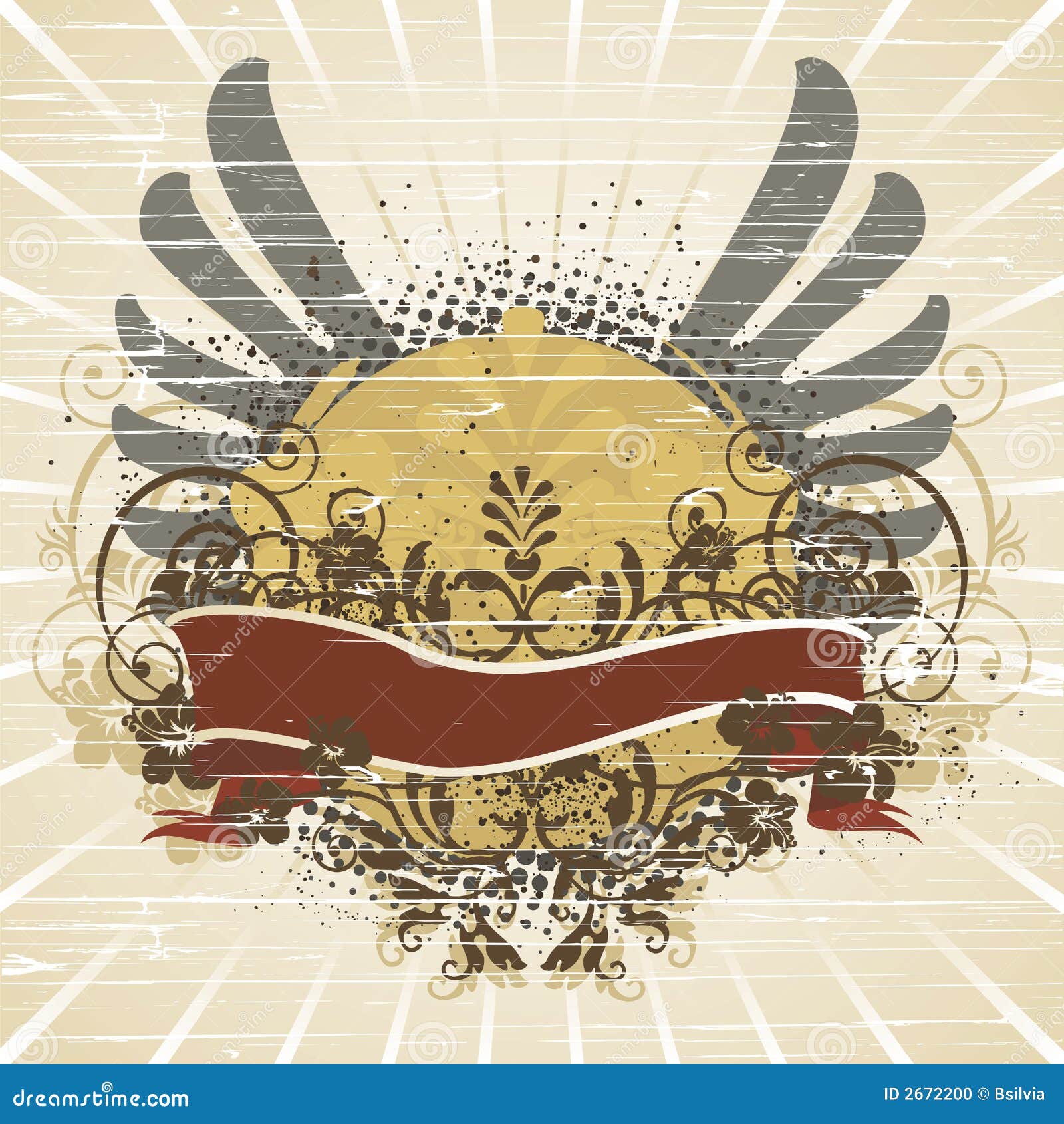 Emblem, design element stock vector. Illustration of floral - 2672200