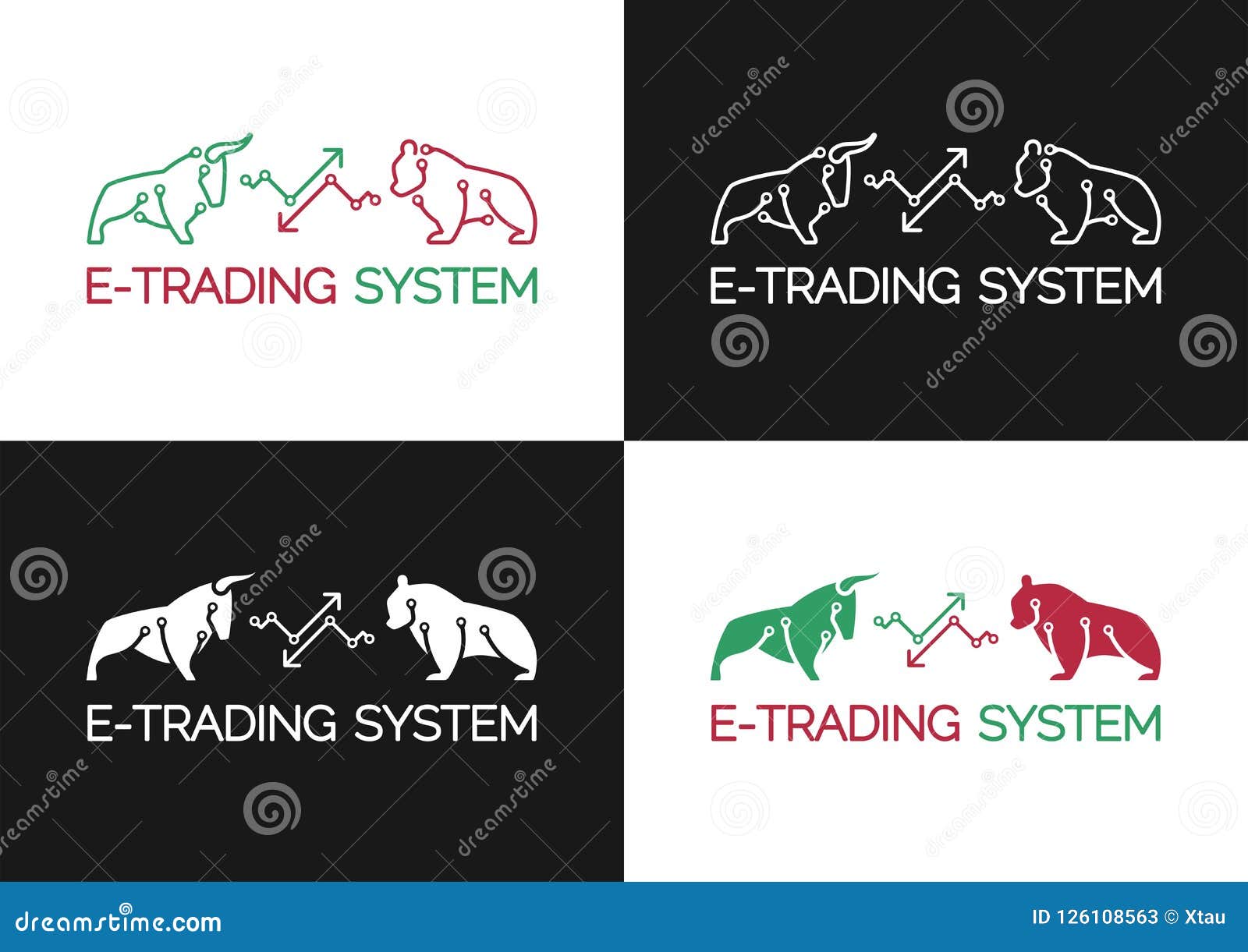 Emblem of Electronic Trading (E-Trading) System Stock Vector ...