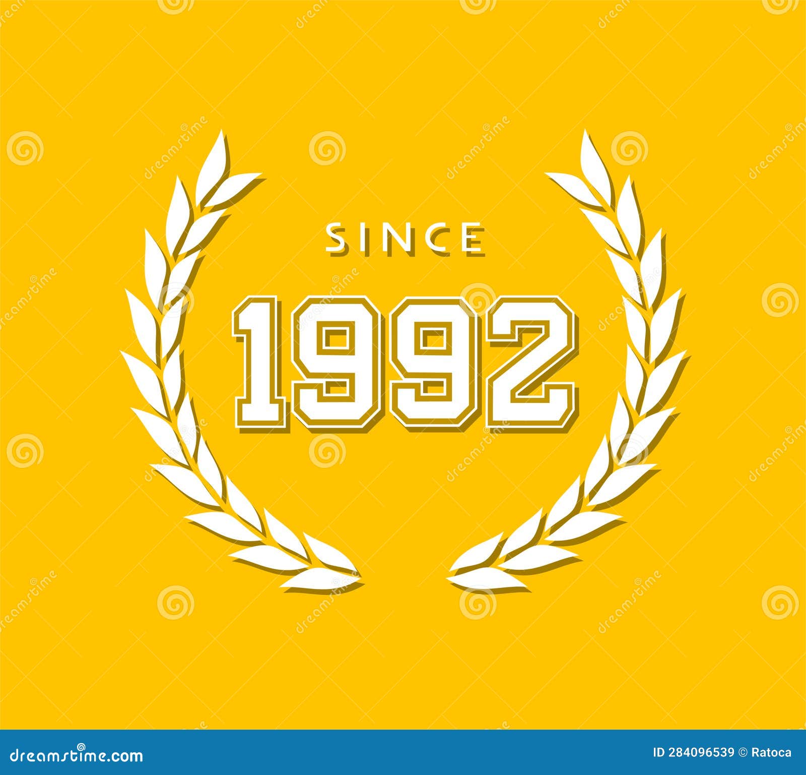 Since 1992 Emblem Elegant Sign Vector Illustration | CartoonDealer.com ...