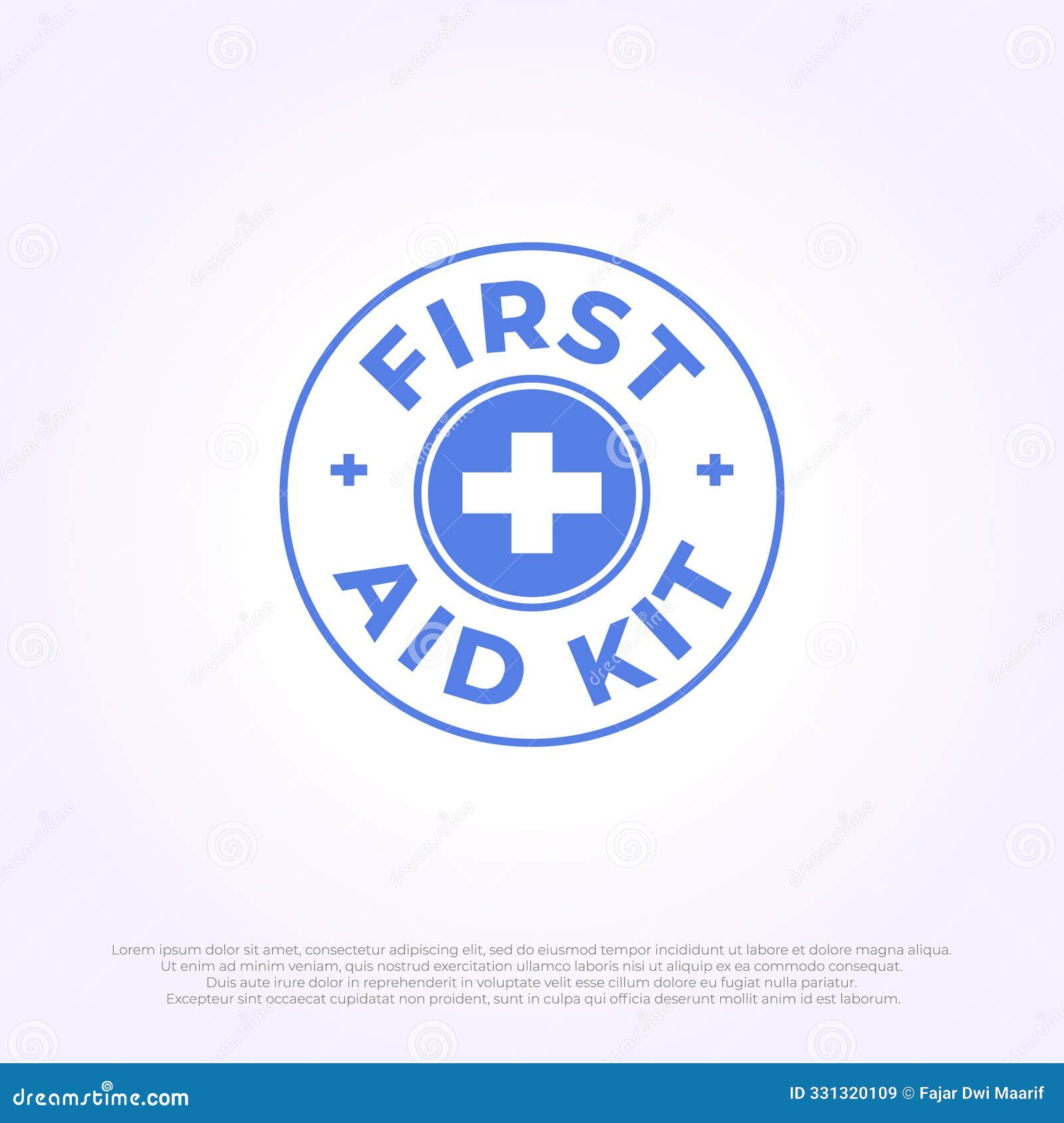 Emblem of First Aid Kit Logo Icon Template Vector Illustration Design ...