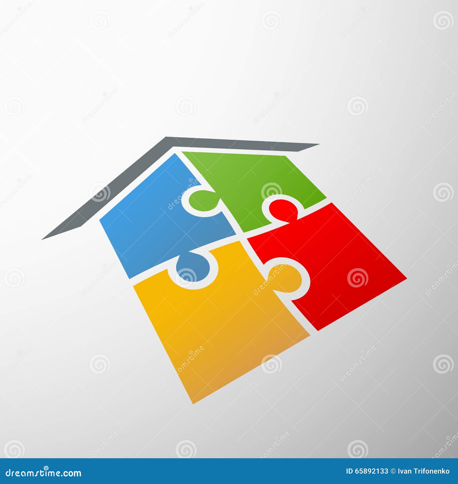 Emblem of the house stock vector. Illustration of design - 65892133