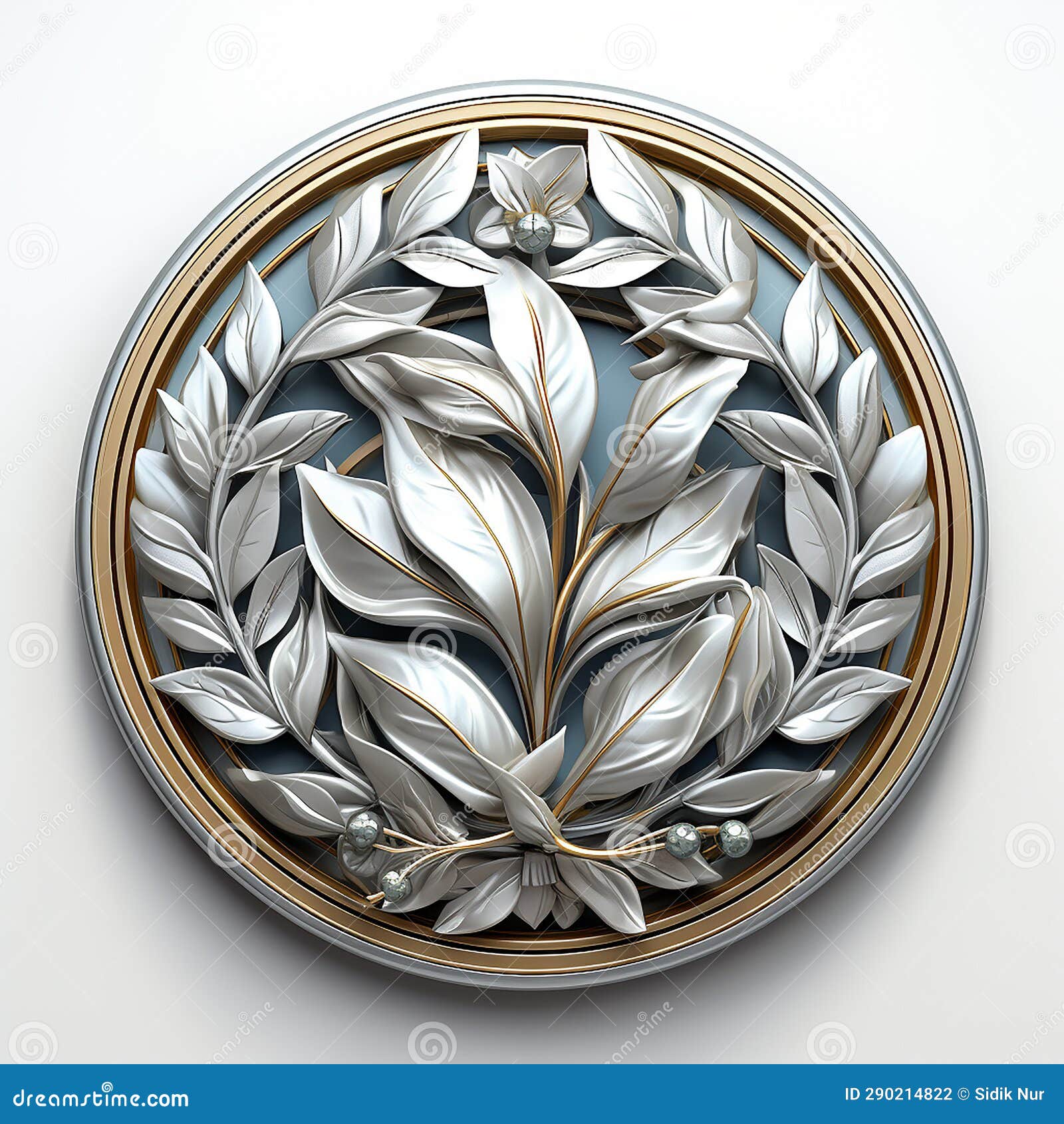 Emblem illustration stock illustration. Illustration of silver - 290214822