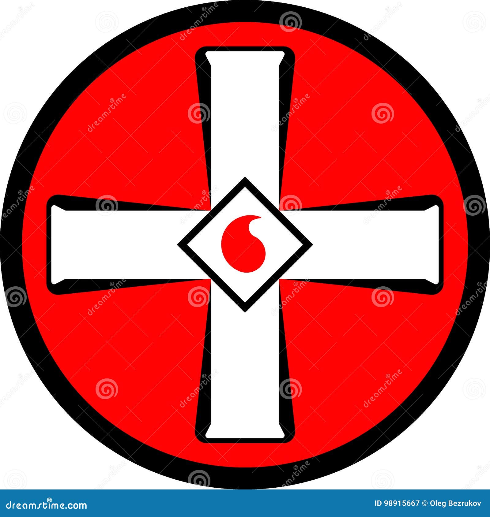 Ku Klux Klan Crossed Out Sign Icon Vector Outline Illustration ...