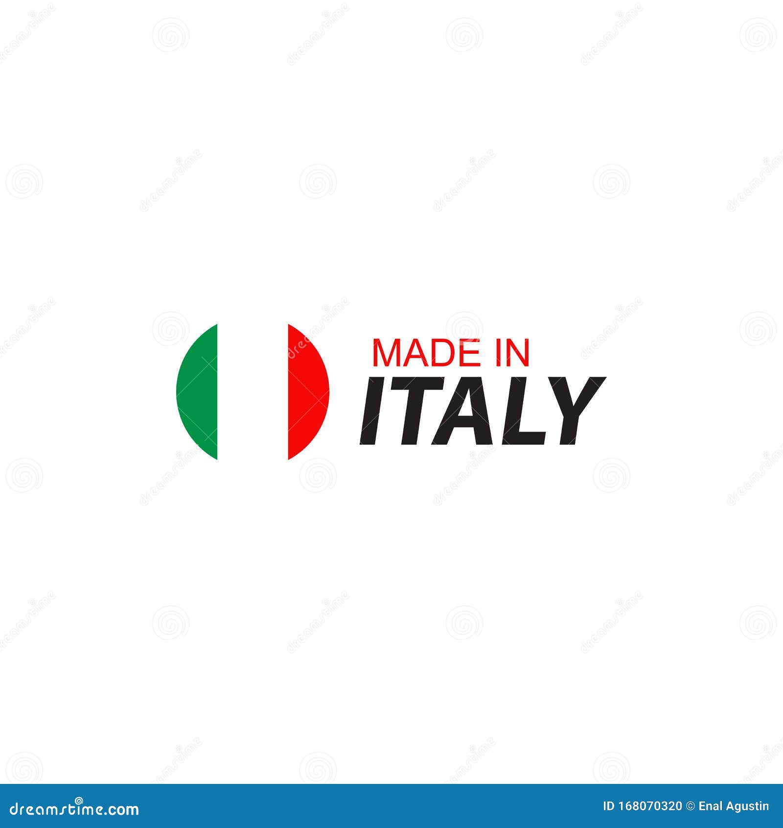Emblem Label of Made in Italy Vector Illustration Template Stock Vector ...