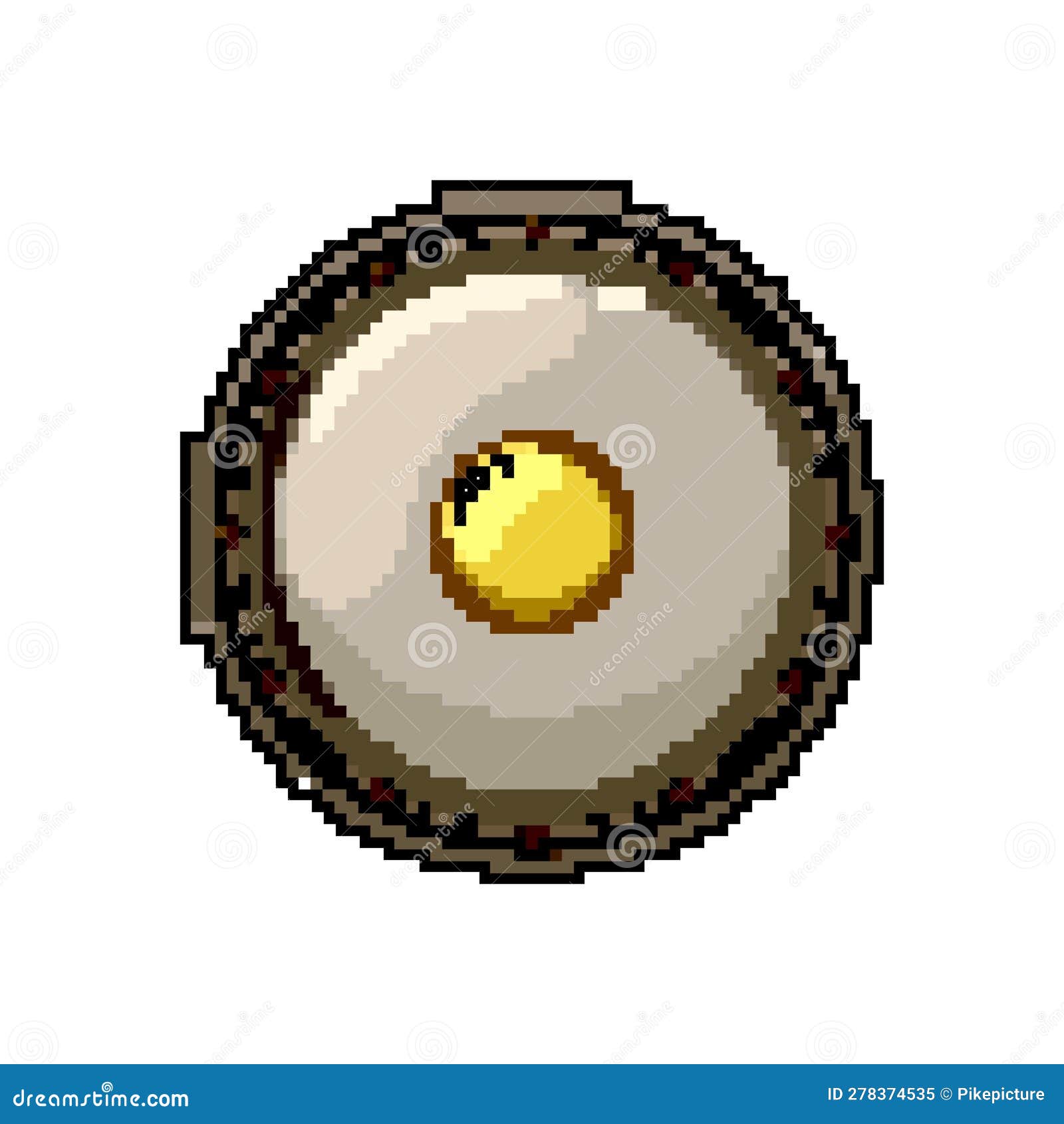 Emblem Medieval Shield Game Pixel Art Vector Illustration Stock Vector ...