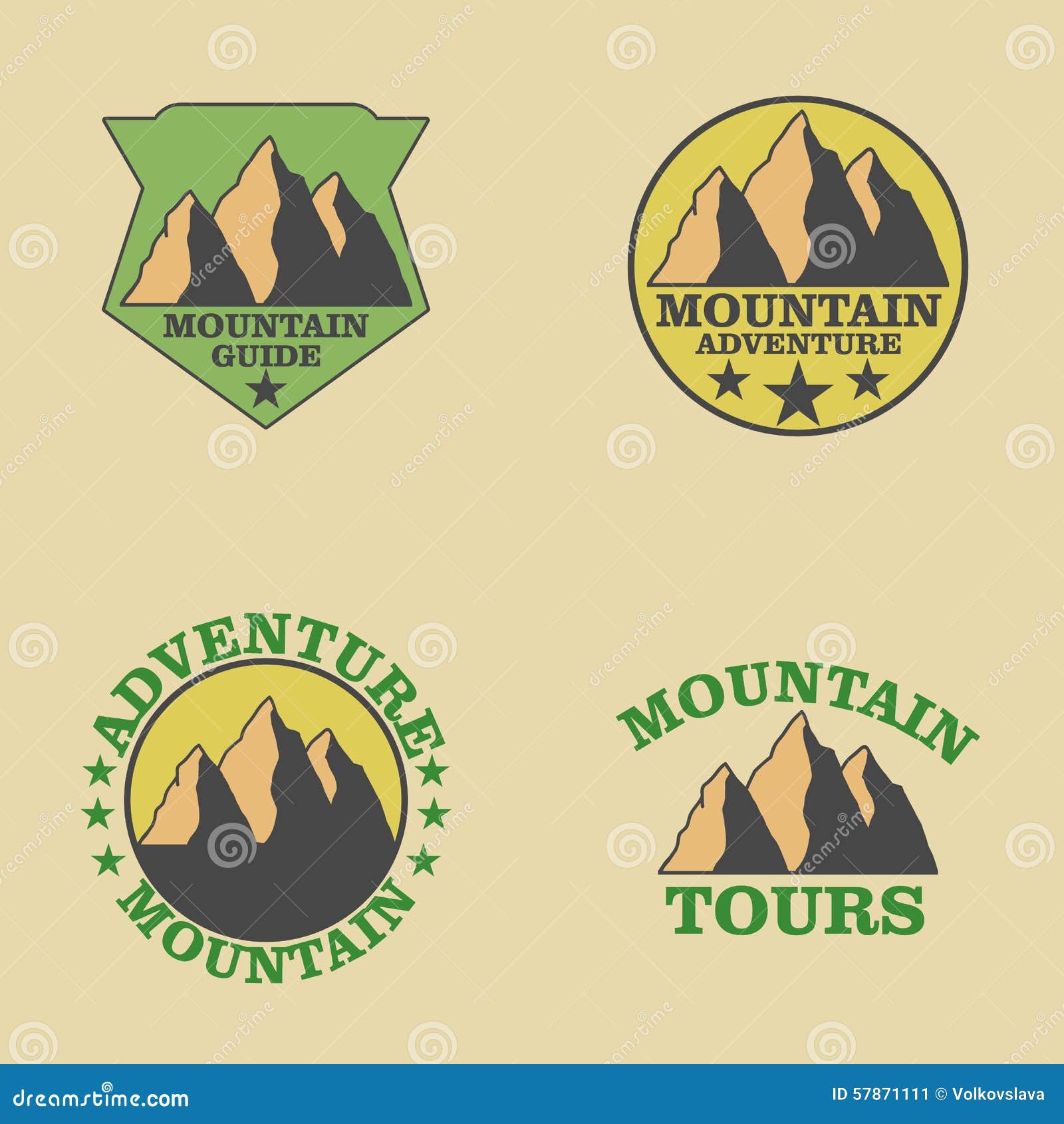 Emblem mountain stock vector. Illustration of arrow, abstract - 57871111