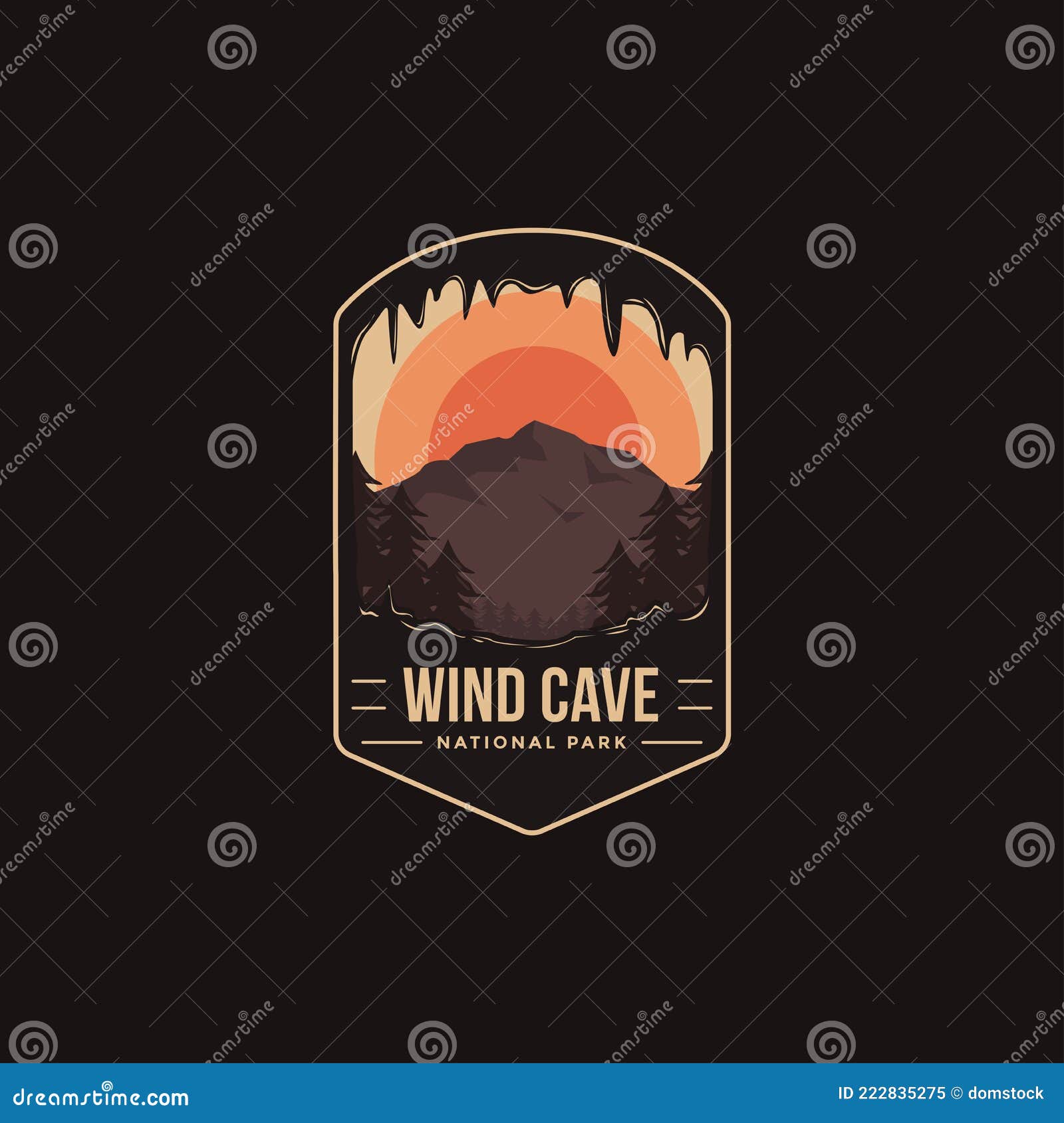 Wind Cave National Park Stock Illustrations – 9 Wind Cave National Park ...