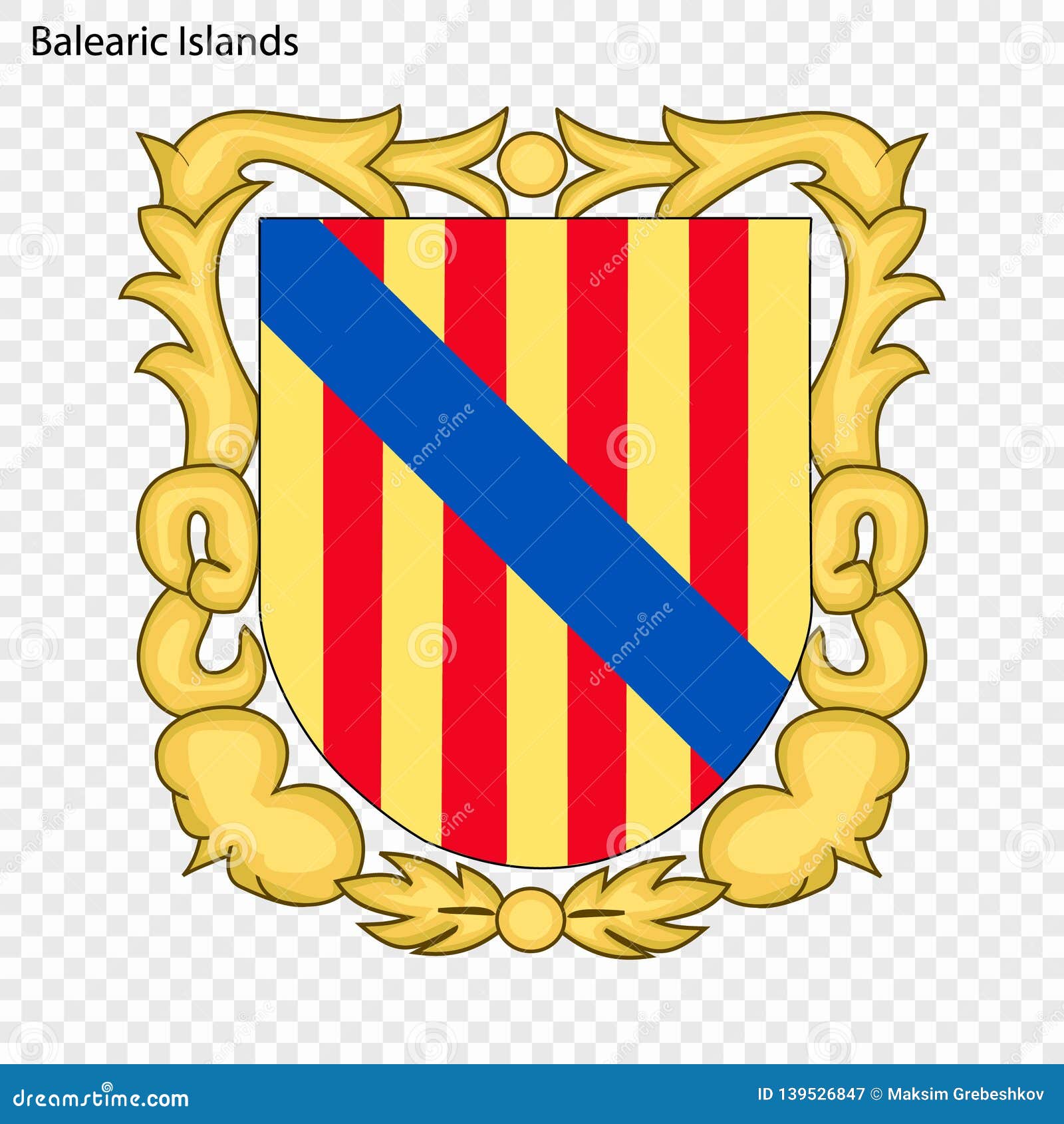 Emblem province of Spain stock illustration. Illustration of islands ...
