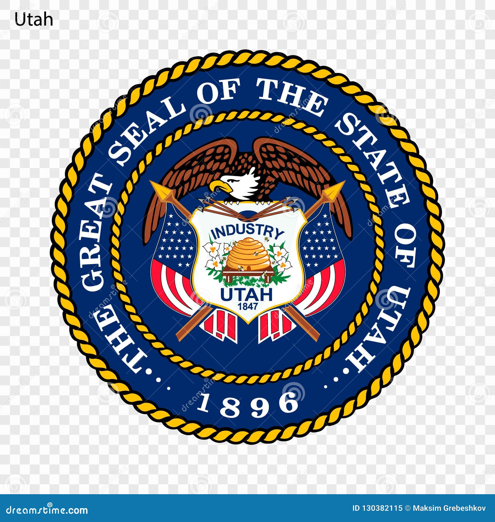 Emblem Province . Vector Illustration Stock Illustration - Illustration ...