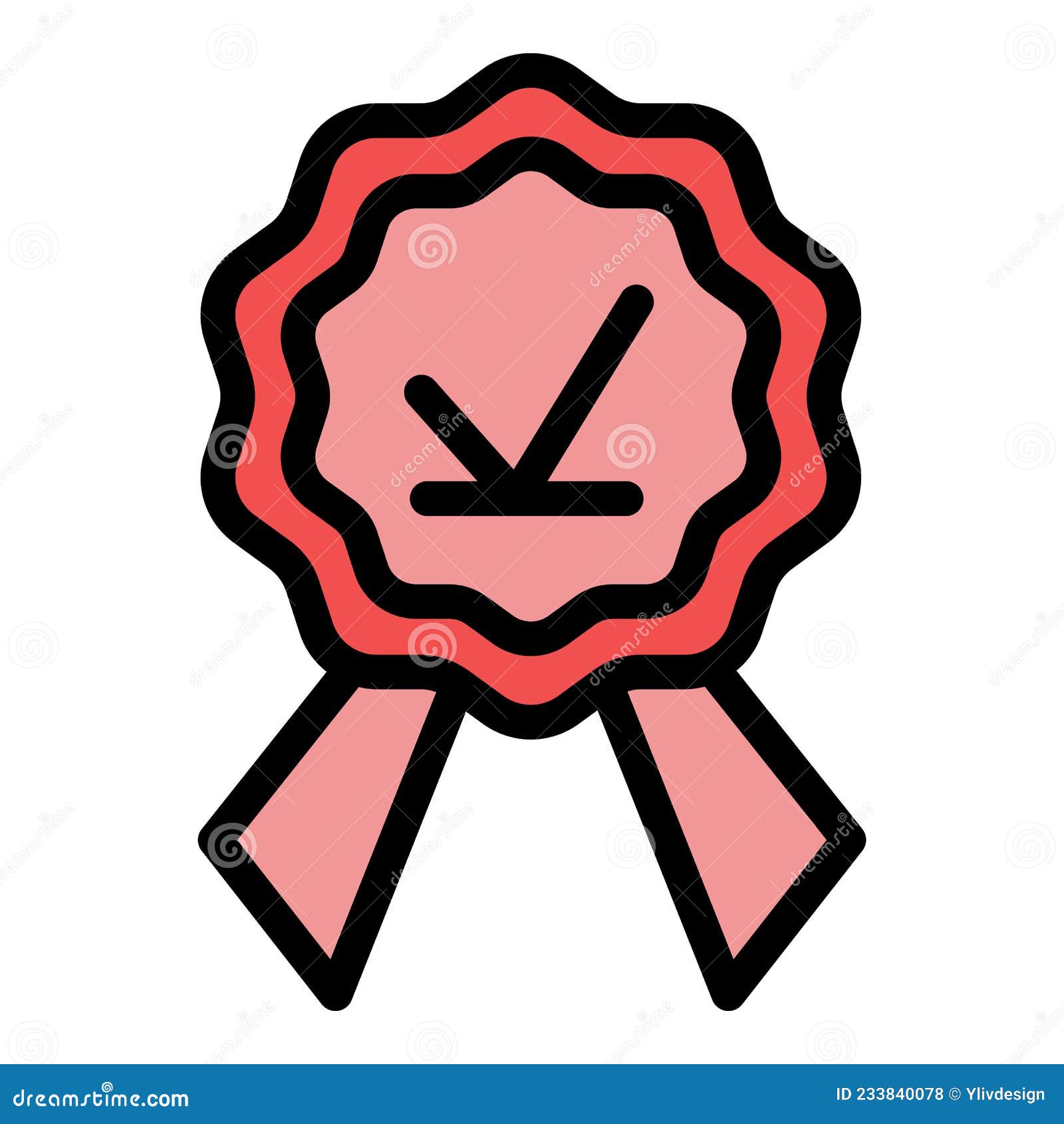 Emblem Reliability Icon Color Outline Vector Stock Vector ... Emblem Reliability Icon Color Outline Vector Stock Vector ...