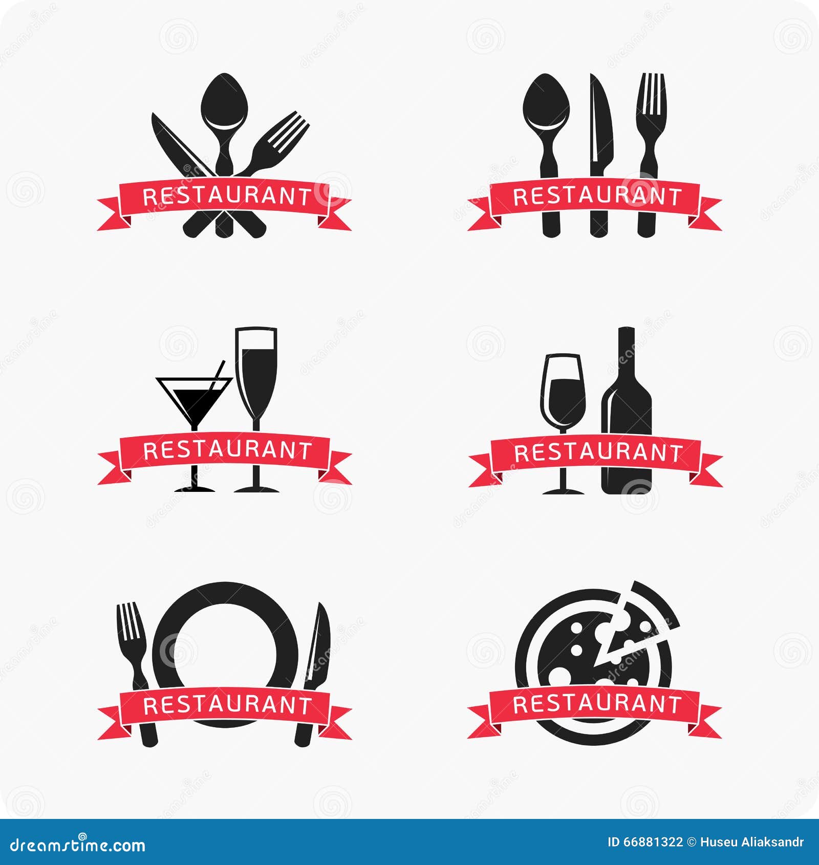 Emblem for restaurant. stock vector. Illustration of chef - 66881322