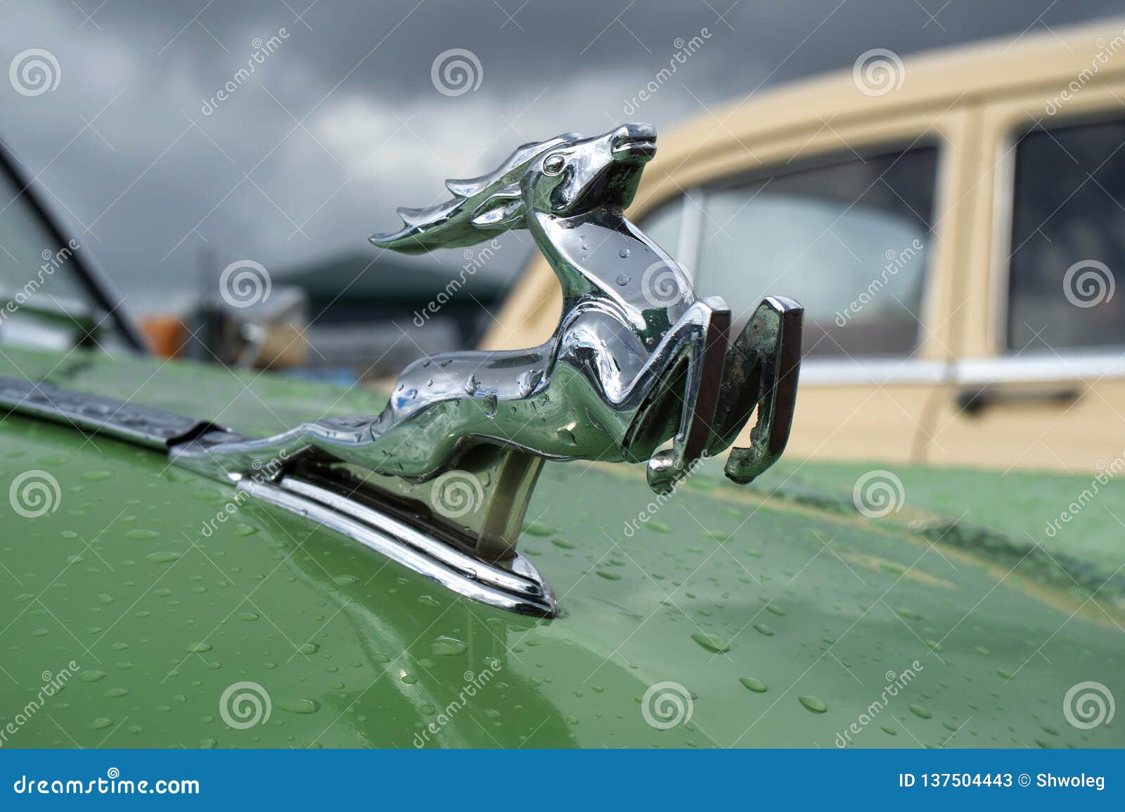 Emblem of the retro car editorial stock photo. Image of figure - 137504443