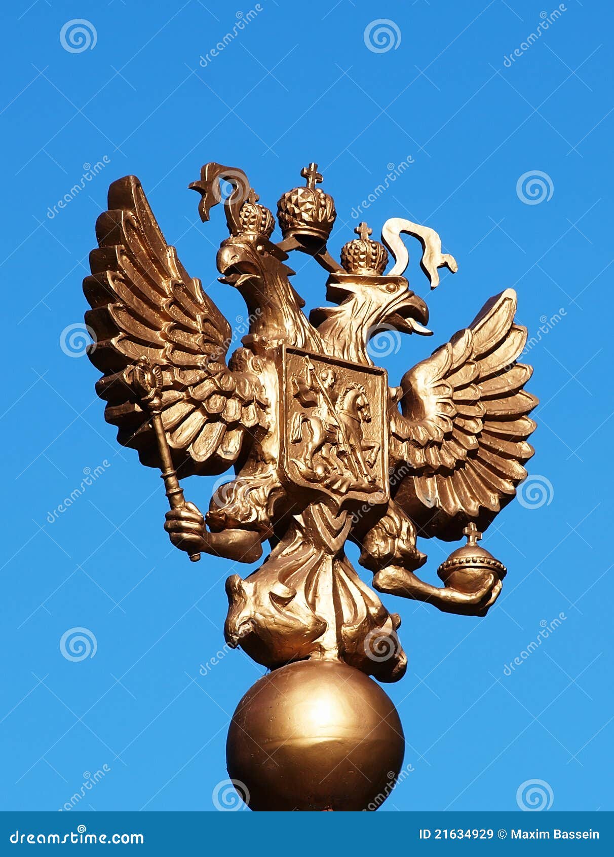 Emblem of Russia stock image. Image of eagle, mace, government - 21634929
