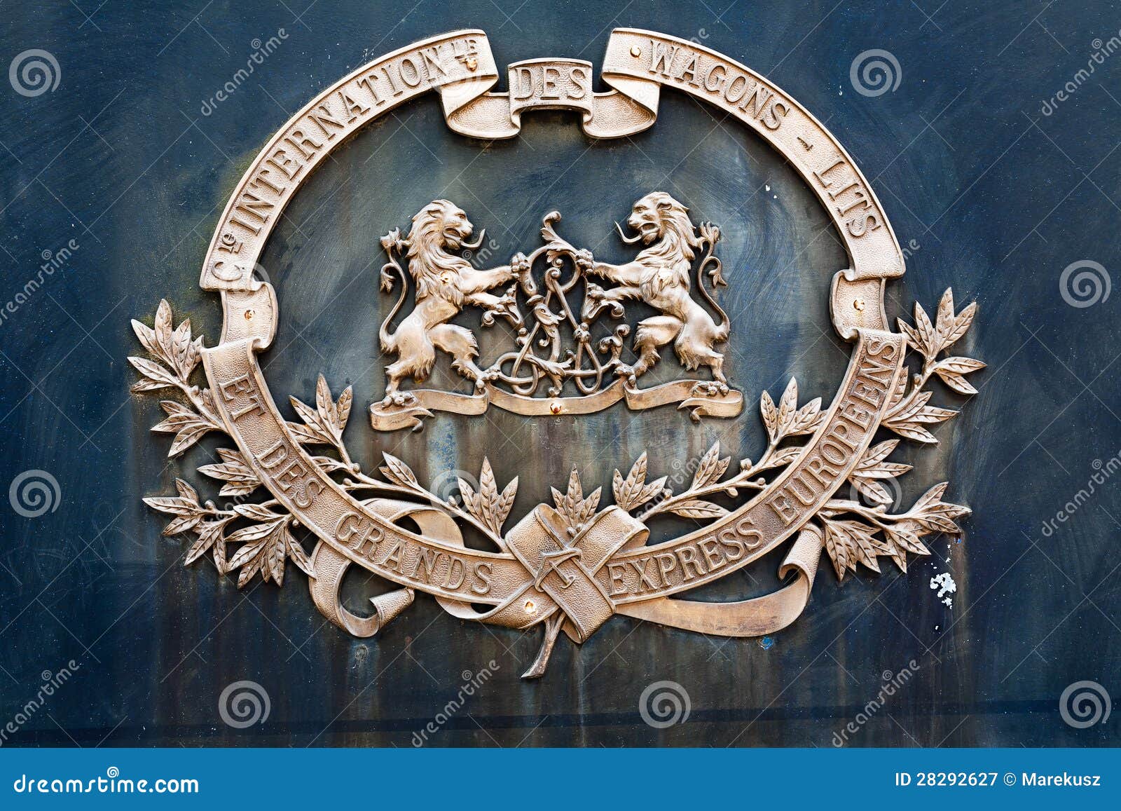 Emblem on the Side of Rail Wagon Brand Pullman Editorial Photography ...