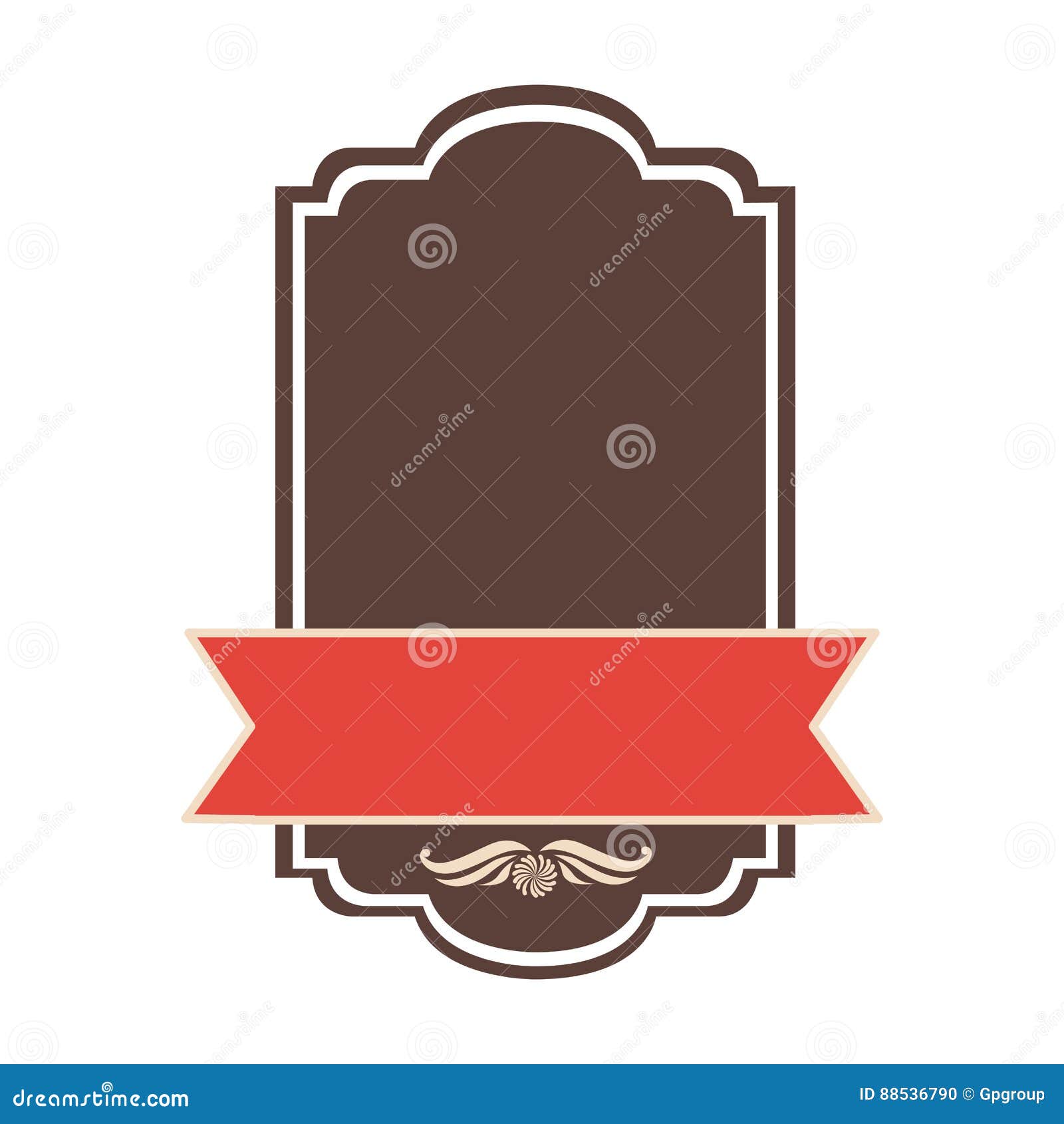 Square Ribbon Tornado Concept Design. Symbol Graphic Template Element ...